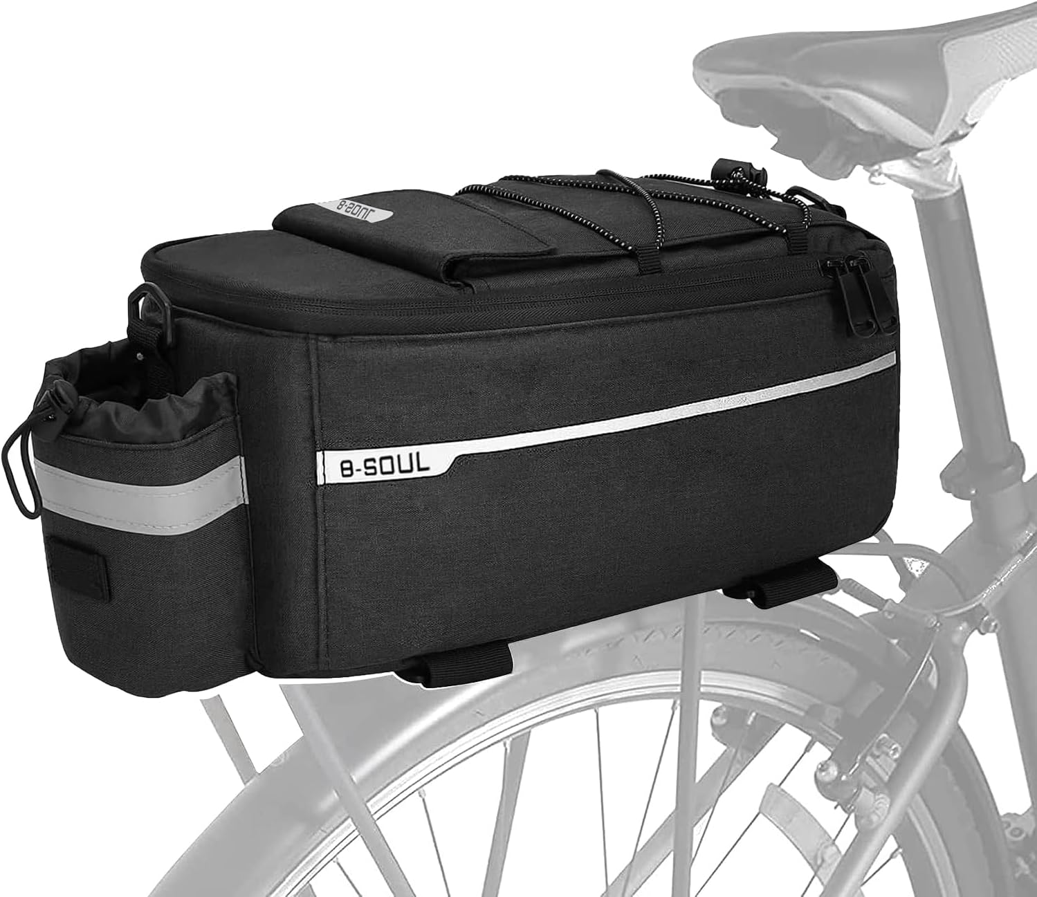 Amazon.com: Yardmaker Bike Rear Rack Bag Waterproof Bicycle Trunk ...