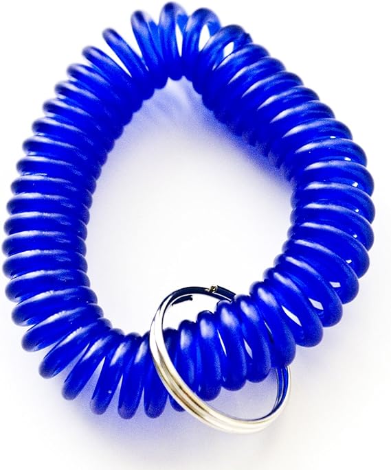 Amazon.com: 100pcs Blue Color Soft Spring Spiral Wrist Coil Elastic ...