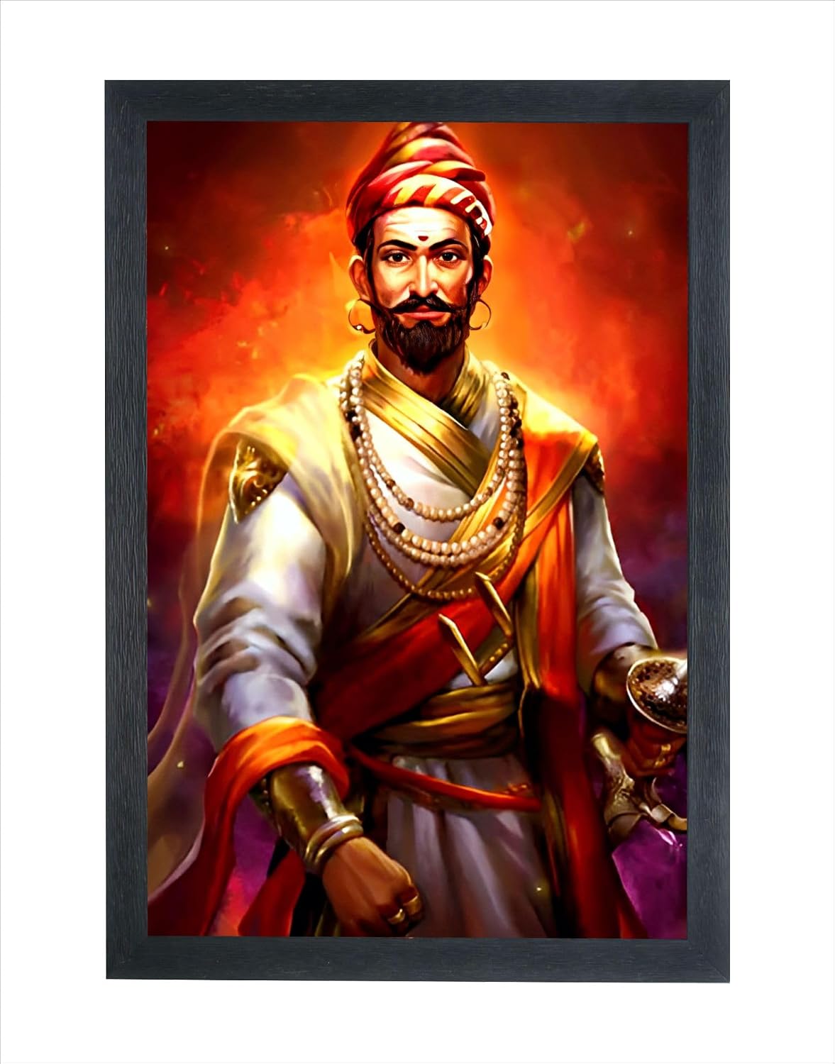 Chitransh Chhatrapati Shivaji Maharaj Wall Mounted Painting (14x20 ...