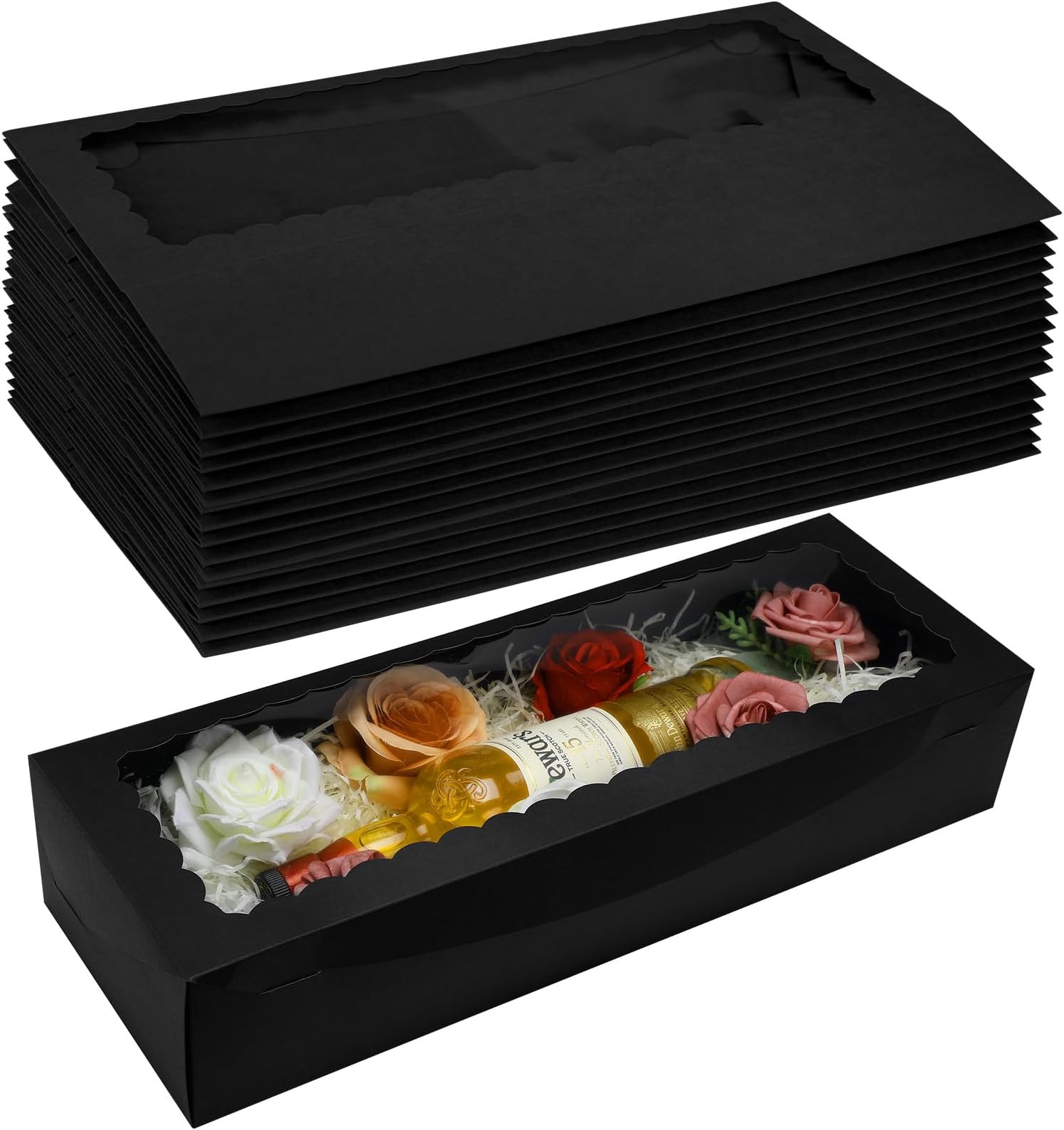 Amazon.com: Glenmal 24 Pcs Rose and Wine Box Wine and Strawberry Boxes ...