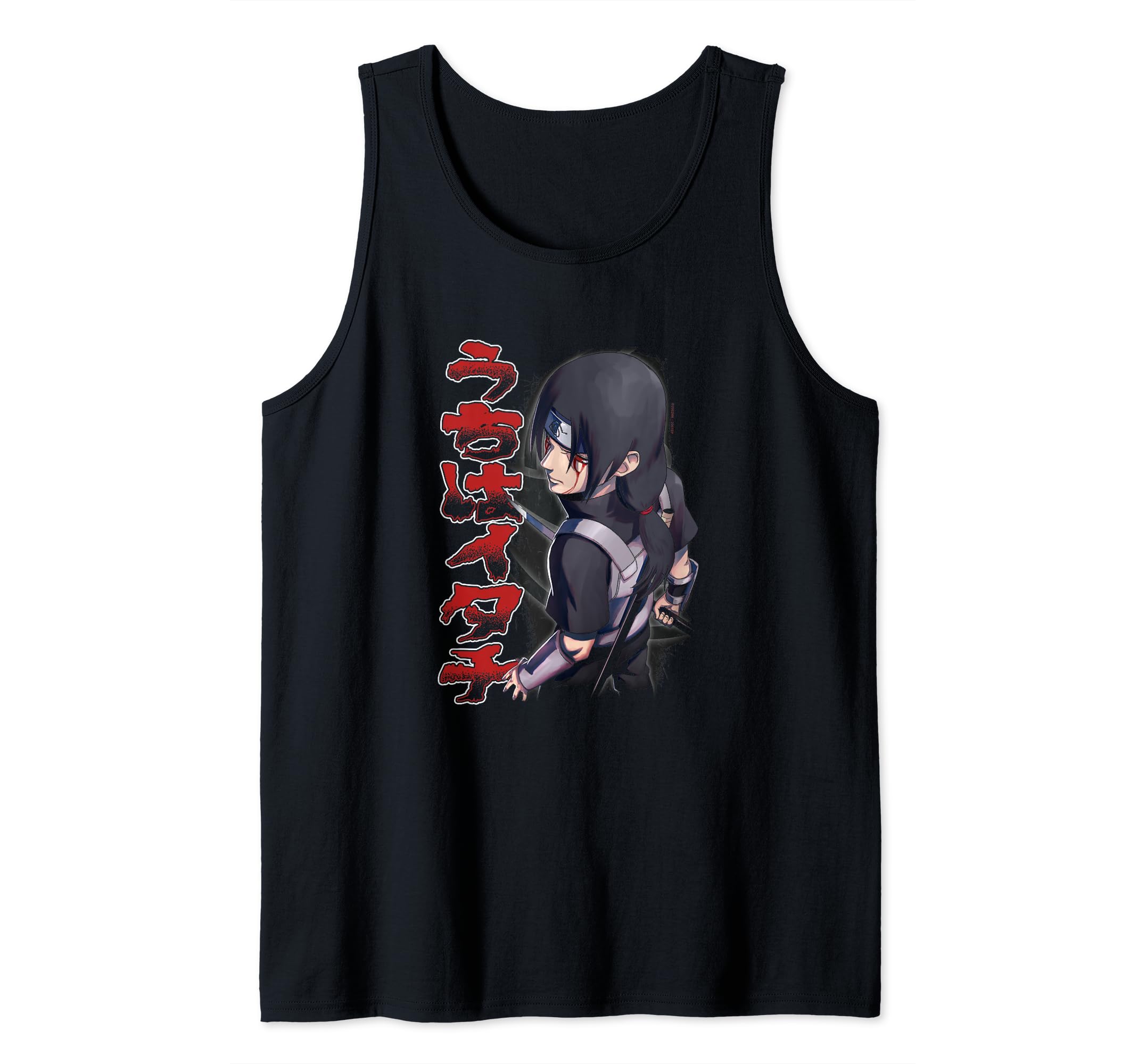 Amazon.com: Naruto Shippuden Itachi Stance & Kanji Tank Top : Clothing ...