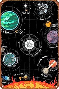 Amazon.com: outer wilds Game Poster Metal Sign Tin Metal Retro Wall ...