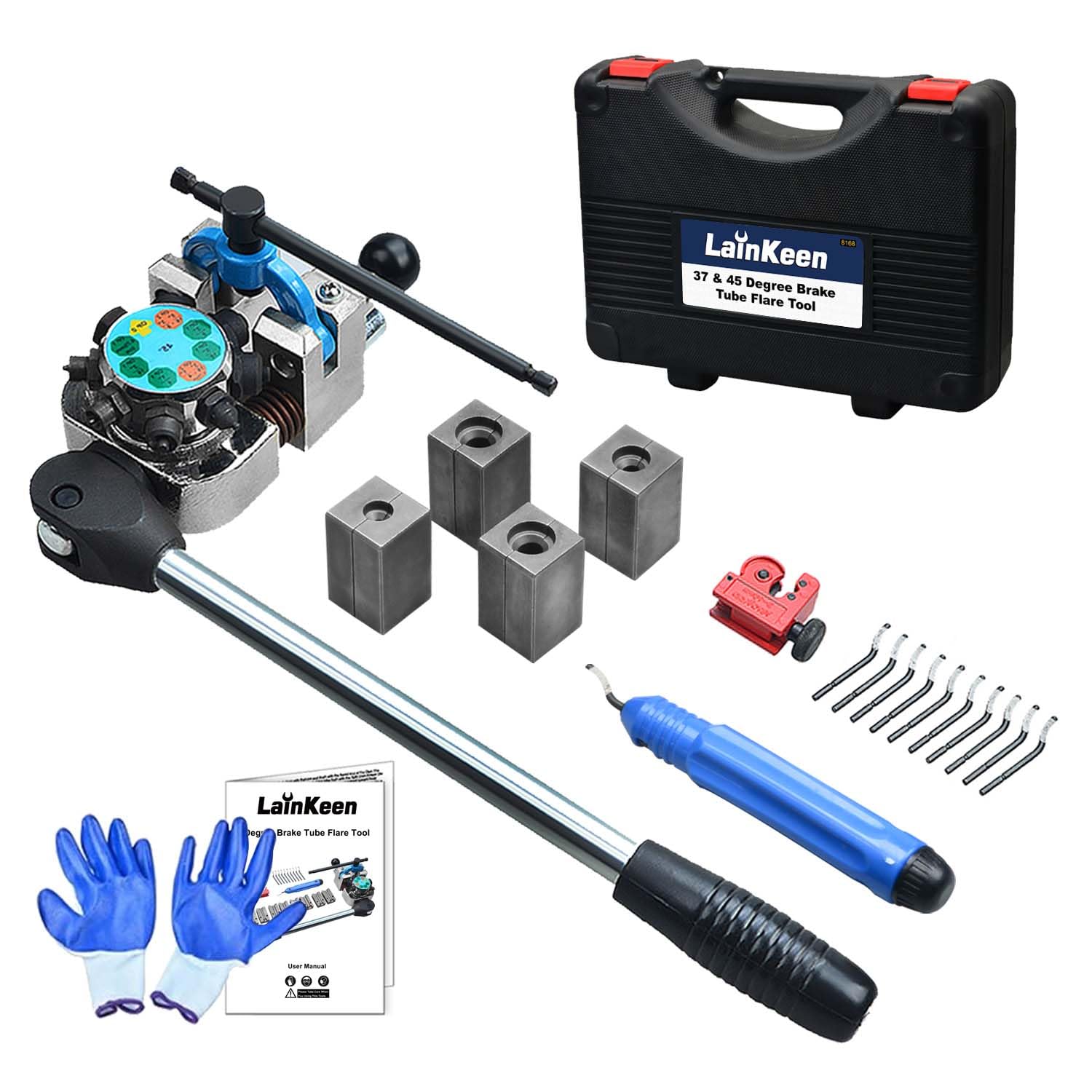 Snapklik.com : LainKeen Professional Brake Tube Line Flaring Tool 45 ...