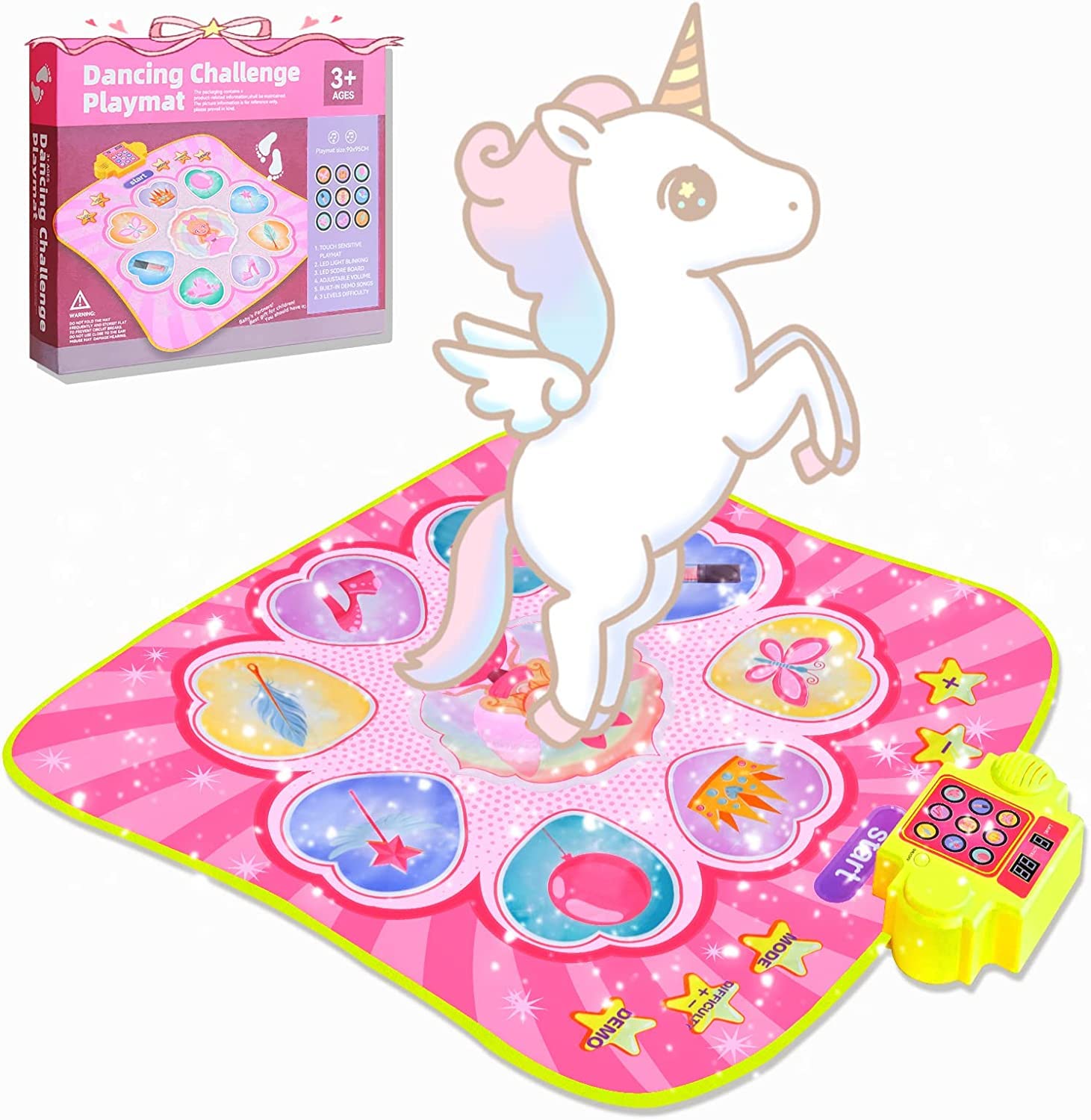 Buy homicozy Dance Mat for 3-8 Year Old Kids Girls Musical Dance Pad ...