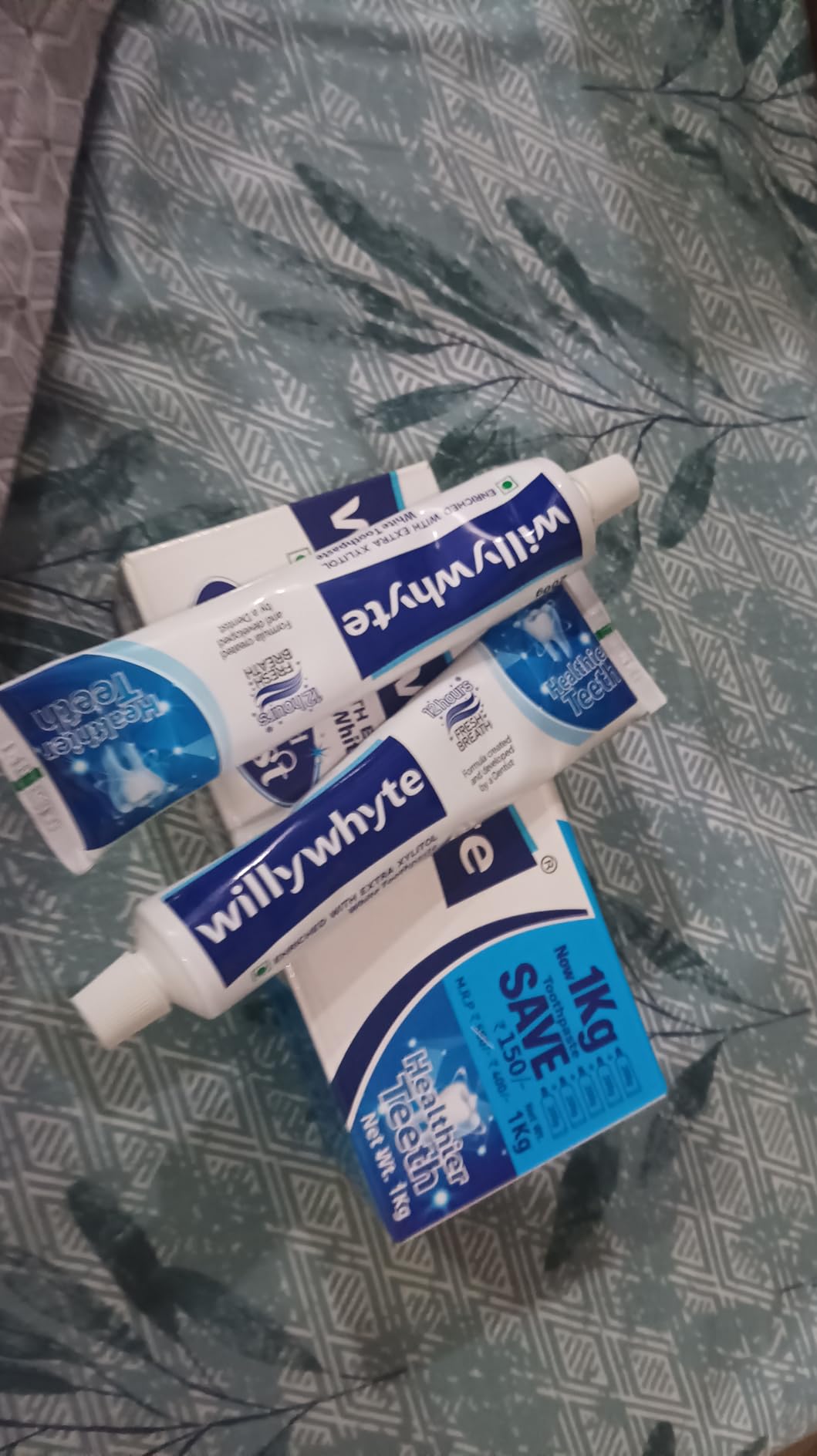 Buy Willywhyte White Toothpaste With Extra Xylitol 1Kg,Cavity ...