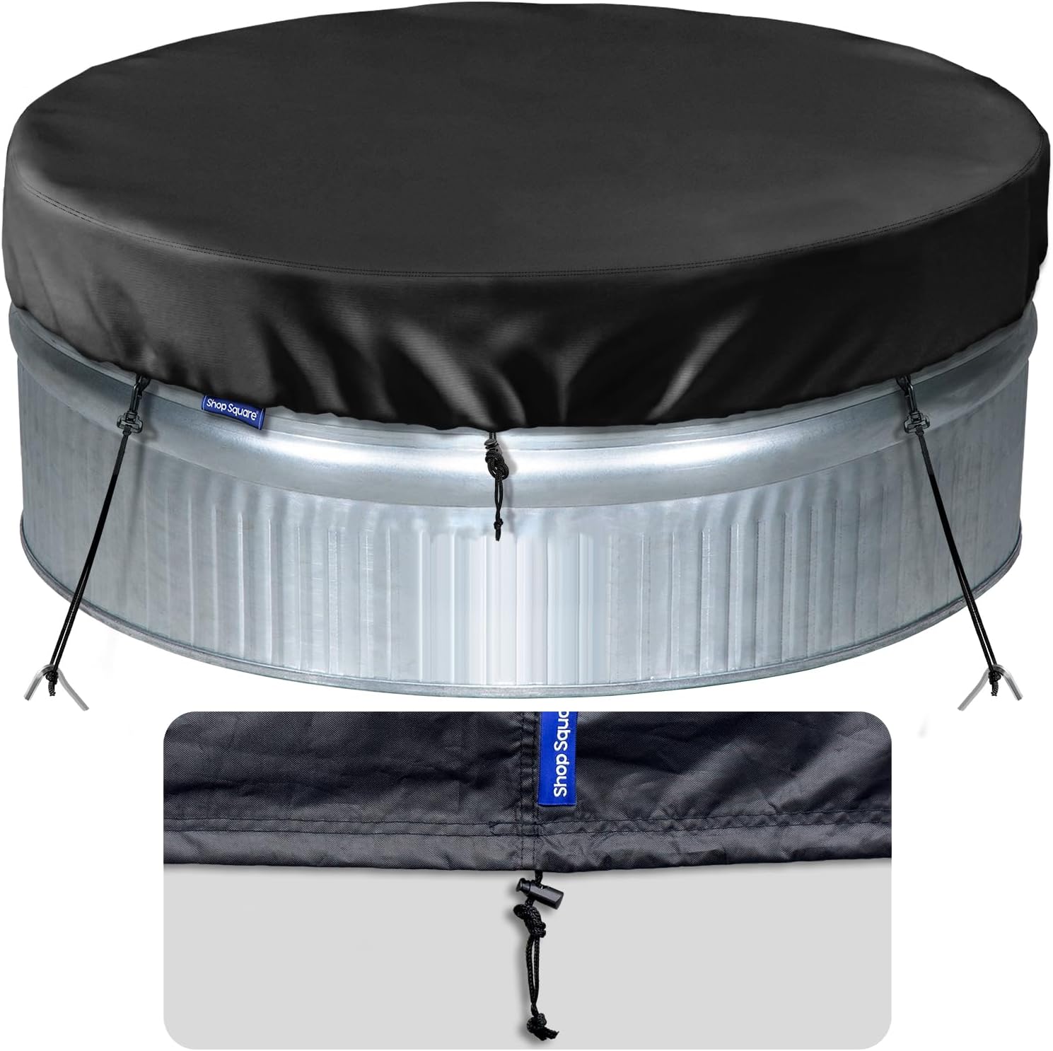 Amazon.com : 8 ft Pool Cover for Above Ground Pools, Solar Pool Cover ...