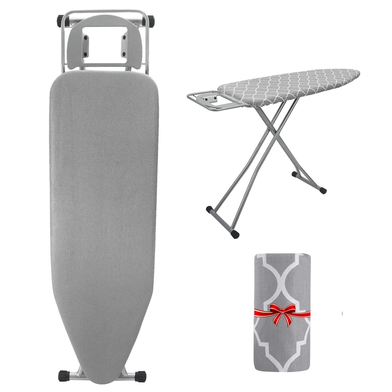 Rainberg 122 x 38cm Folding Ironing Board with Jumbo Iron Rest ...