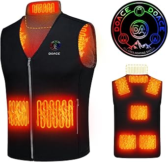 Amazon.com: DOACE Heated Vest for Men and Women, Lights-out Design ...