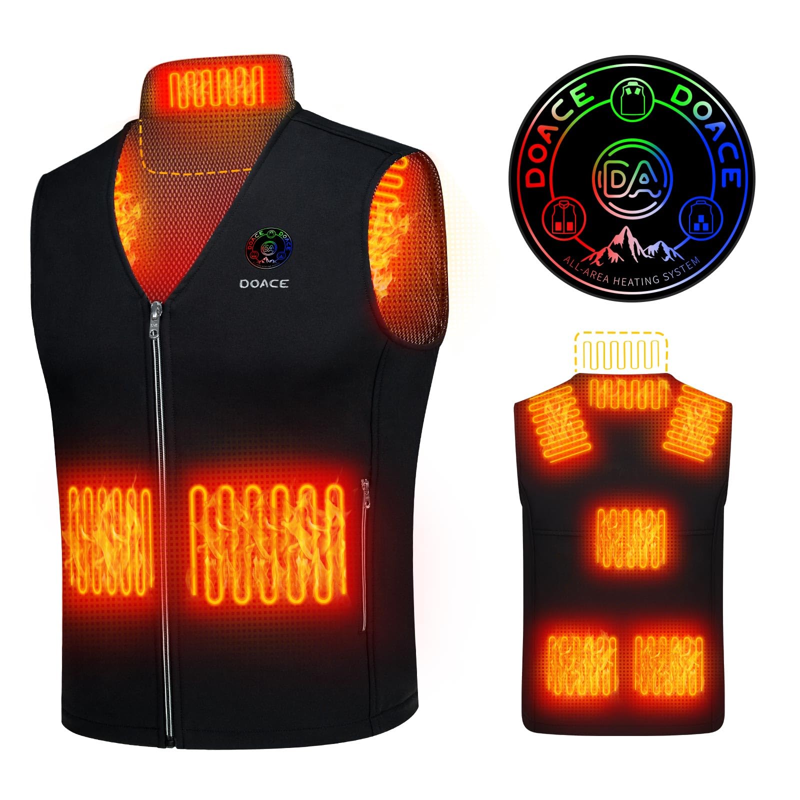 Snapklik.com : Heated Vest For Men And Women, Lights-out Design, Smart ...