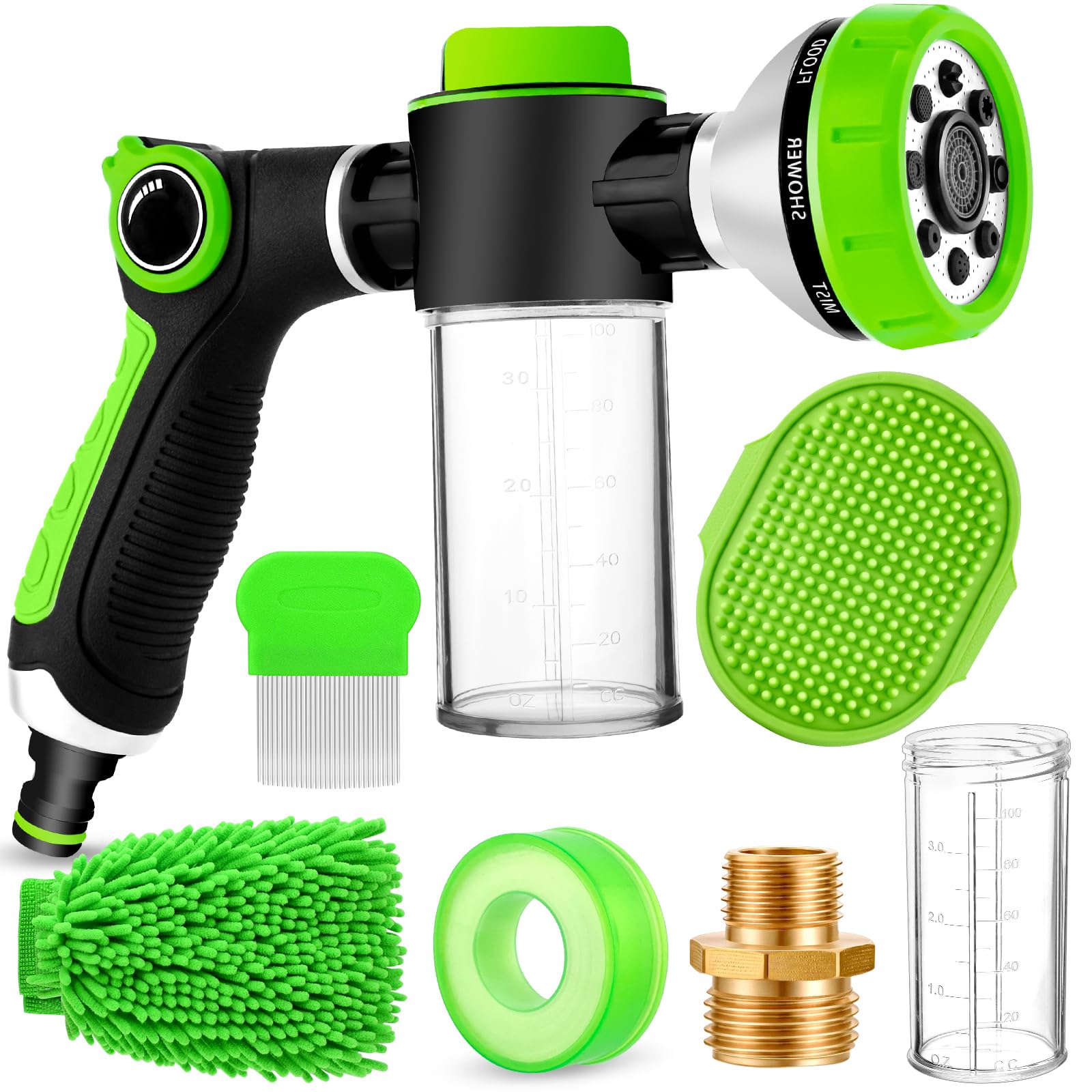 Amazon.com: 2-in-1 Dog Shower Attachment for Indoor Shower Hose ...