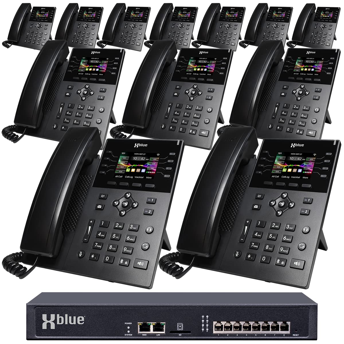 Amazon.com : XBLUE QB2 System Bundle with 12 IP8g IP Phones Including ...