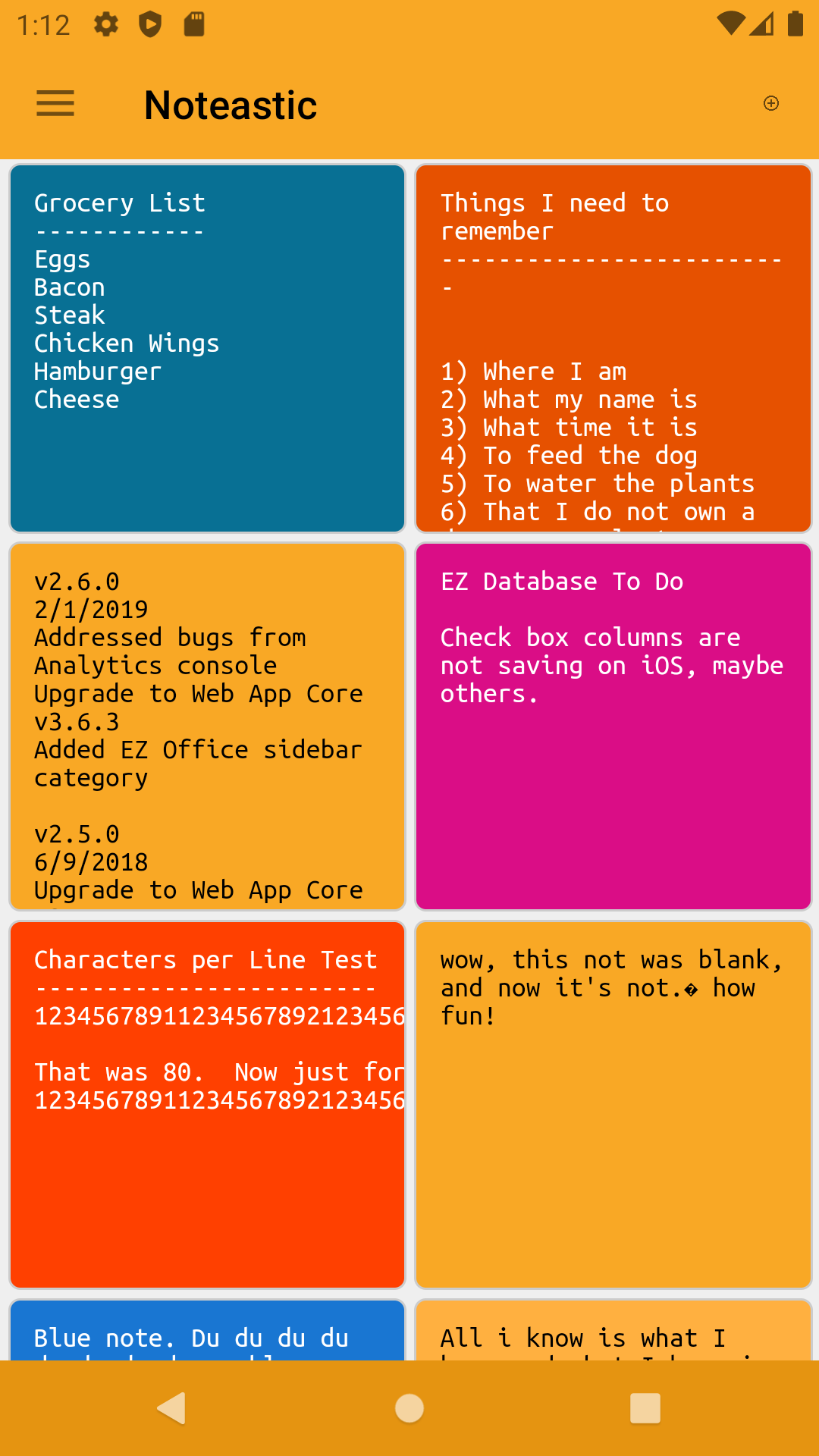 Noteastic Notepad - App on Amazon Appstore