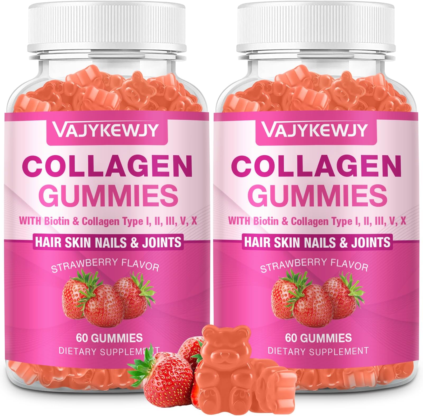 Amazon.com: Collagen For Her: Marine Collagen Beauty Gummies for Hair ...