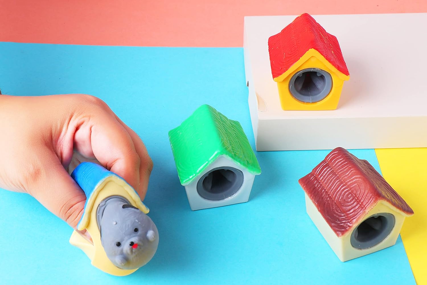 Chocozone Pack of 4 Squishy Toys Squeeze Animal Toys Stress Ball Toys ...