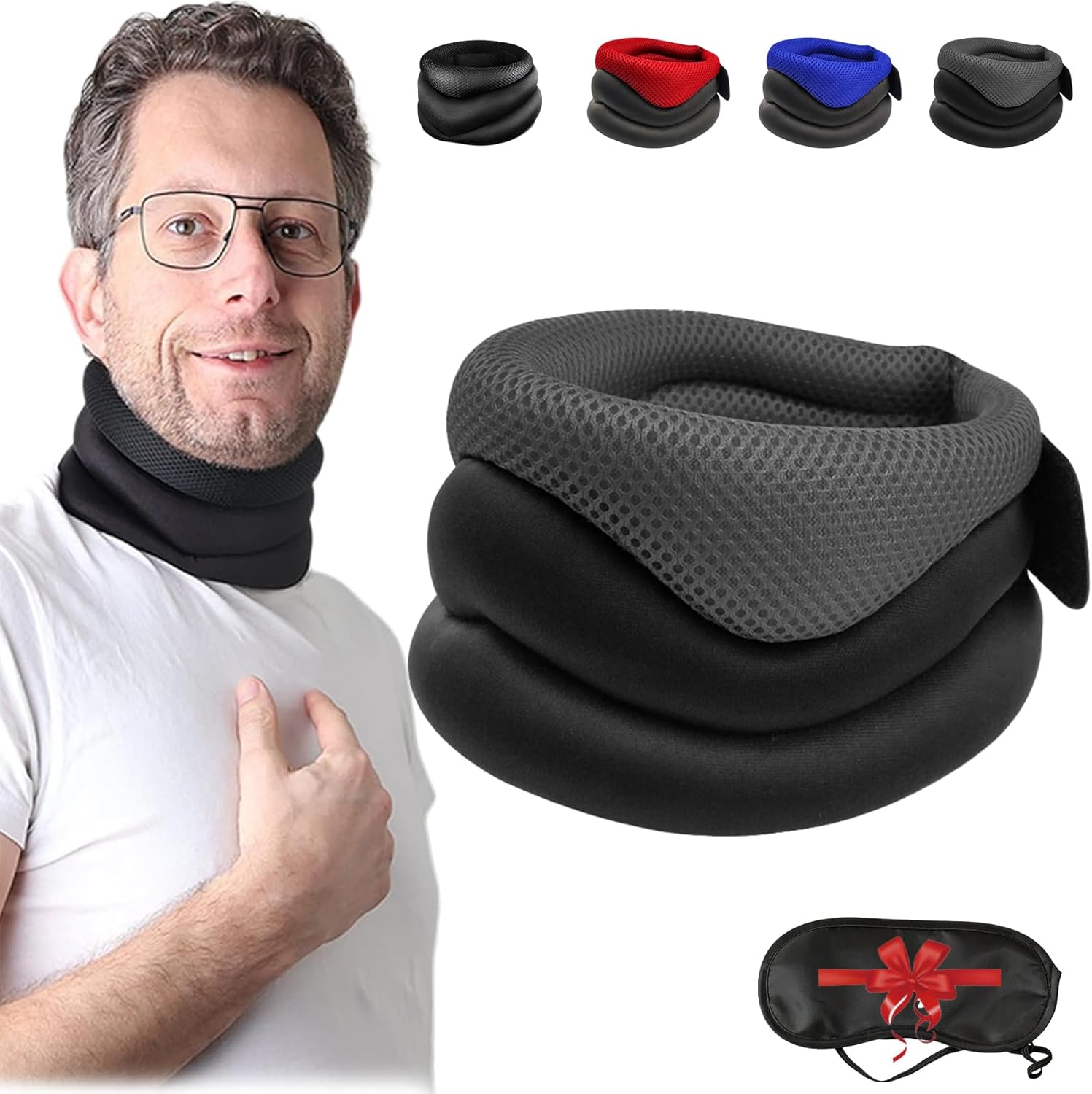 Neck Support for Snoring, Anti Snoring Neck Collar, Adjustable Soft ...
