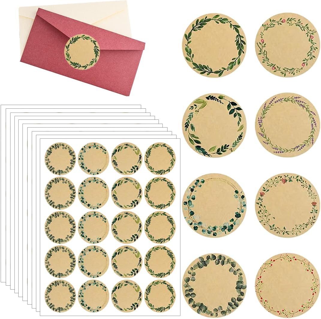 SJBAUTYO 200 Pz Etichette Adesive Personalizzate 4cm Etichette Adesive ...