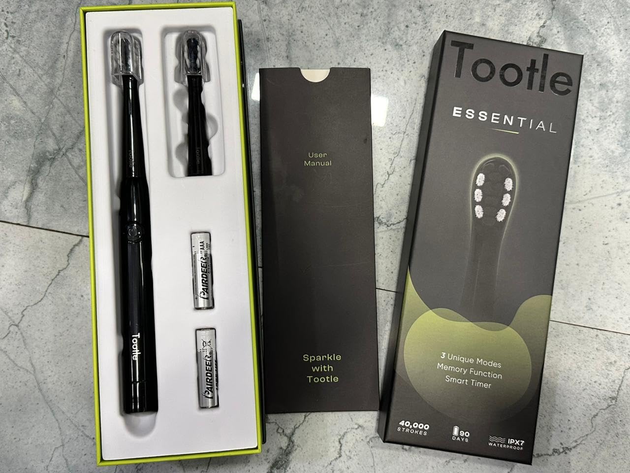 Tootle Essential Electric Toothbrush - AAA Powered, 90 Days Battery ...