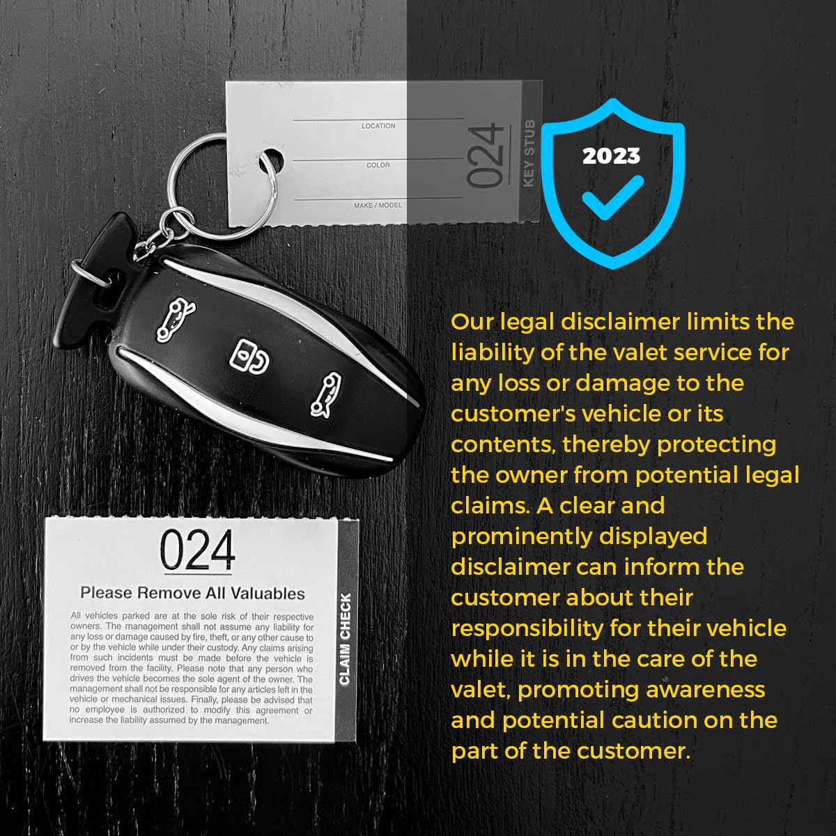 Snapklik.com : Rio Salto 3 Part Valet Parking Tickets Perforated ...