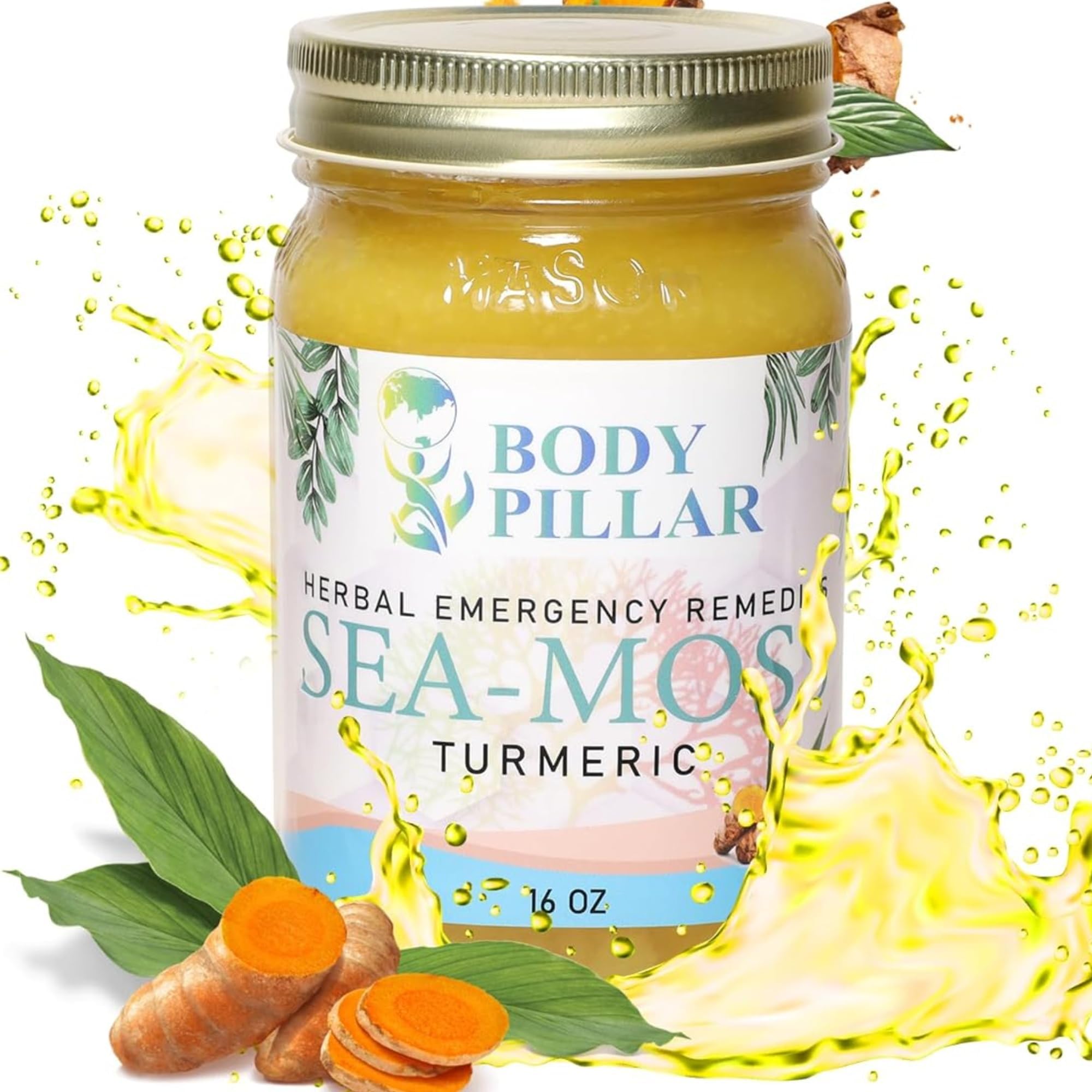 Amazon.com: Body Pillar Sea Moss Gel | Organic Sea Moss with 92 ...