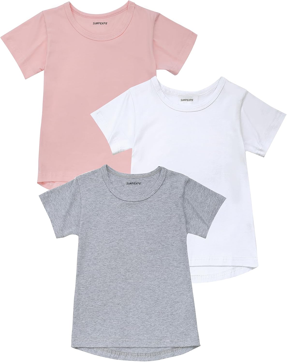 Amazon.com: SIMPEXPE Girls Toddlers' Short-Sleeve Graphic T-Shirts ...