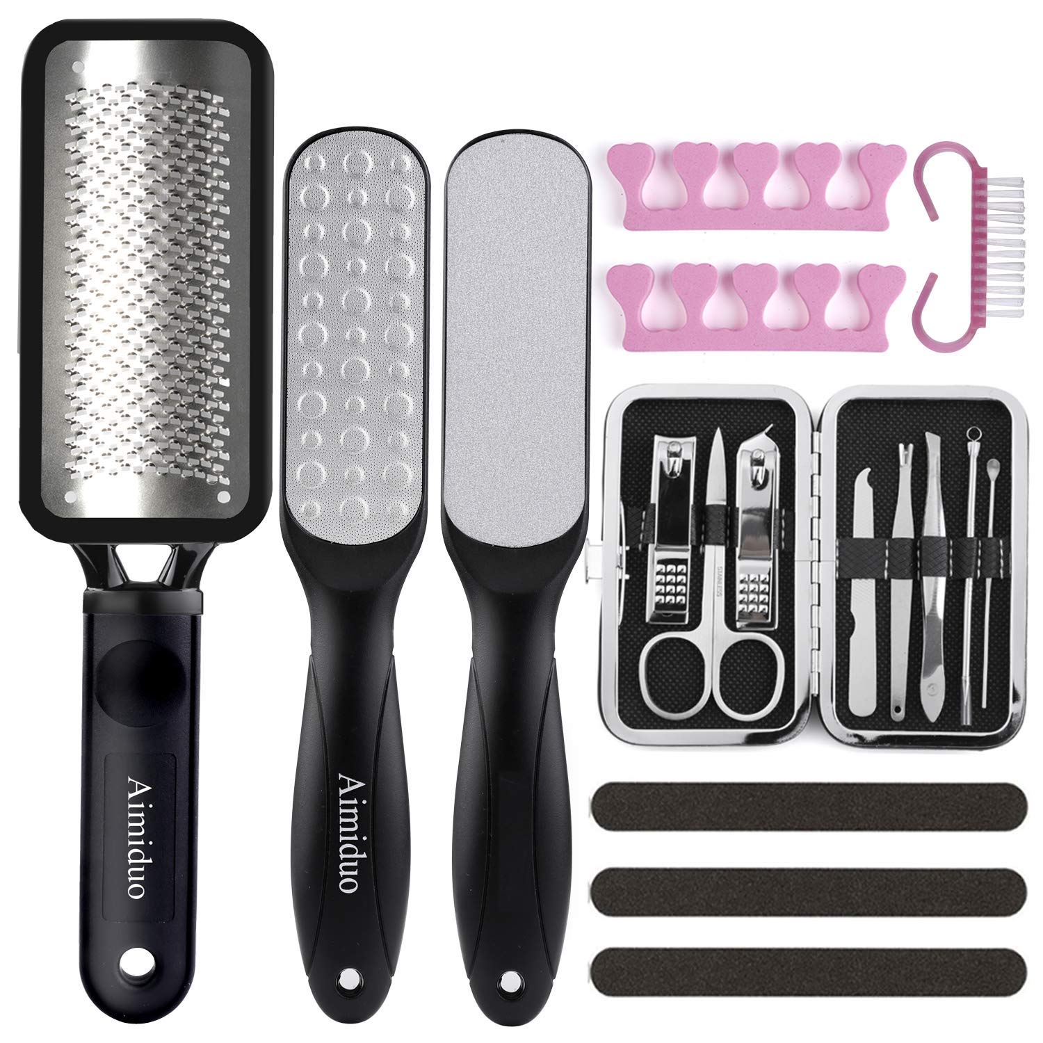 Amazon.com : 15pcs Foot Scrubber Pedicure Kit,Colossal Foot Rasp Foot ...