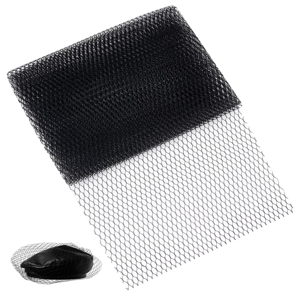Amazon.com: BENECREAT 3 Yard Black Net Mesh Fabric, 10 Inch Wide Nylon ...