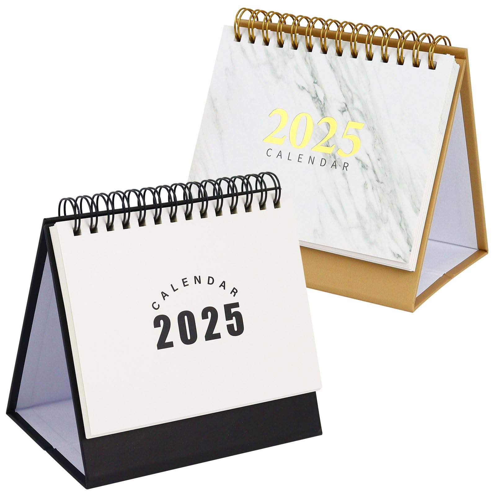 Amazon.com : Koqye Small Desktop Calendar 2024-2025,Standing Flip ...