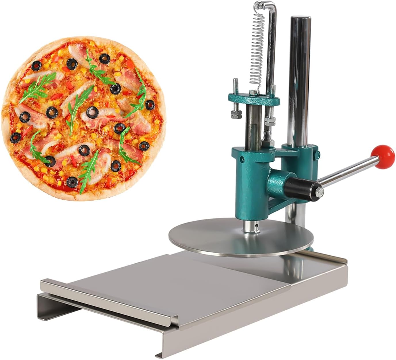 Amazon.com: Household Pizza Dough Press Machine,9.5inch Portable ...
