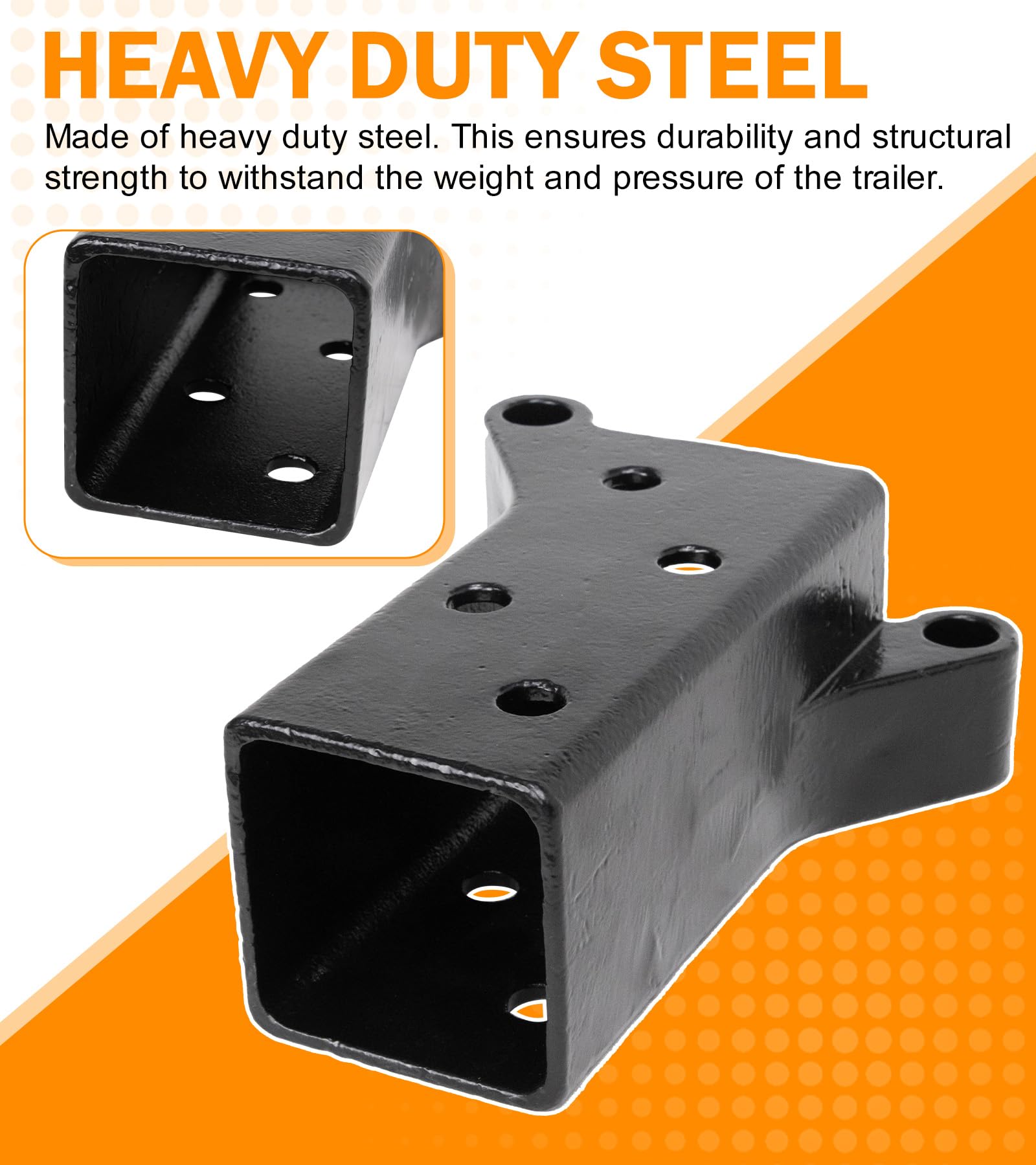 Snapklik.com : Autoholic Fold-Away Bolt-On Hinge Kit Trailer Tongue ...
