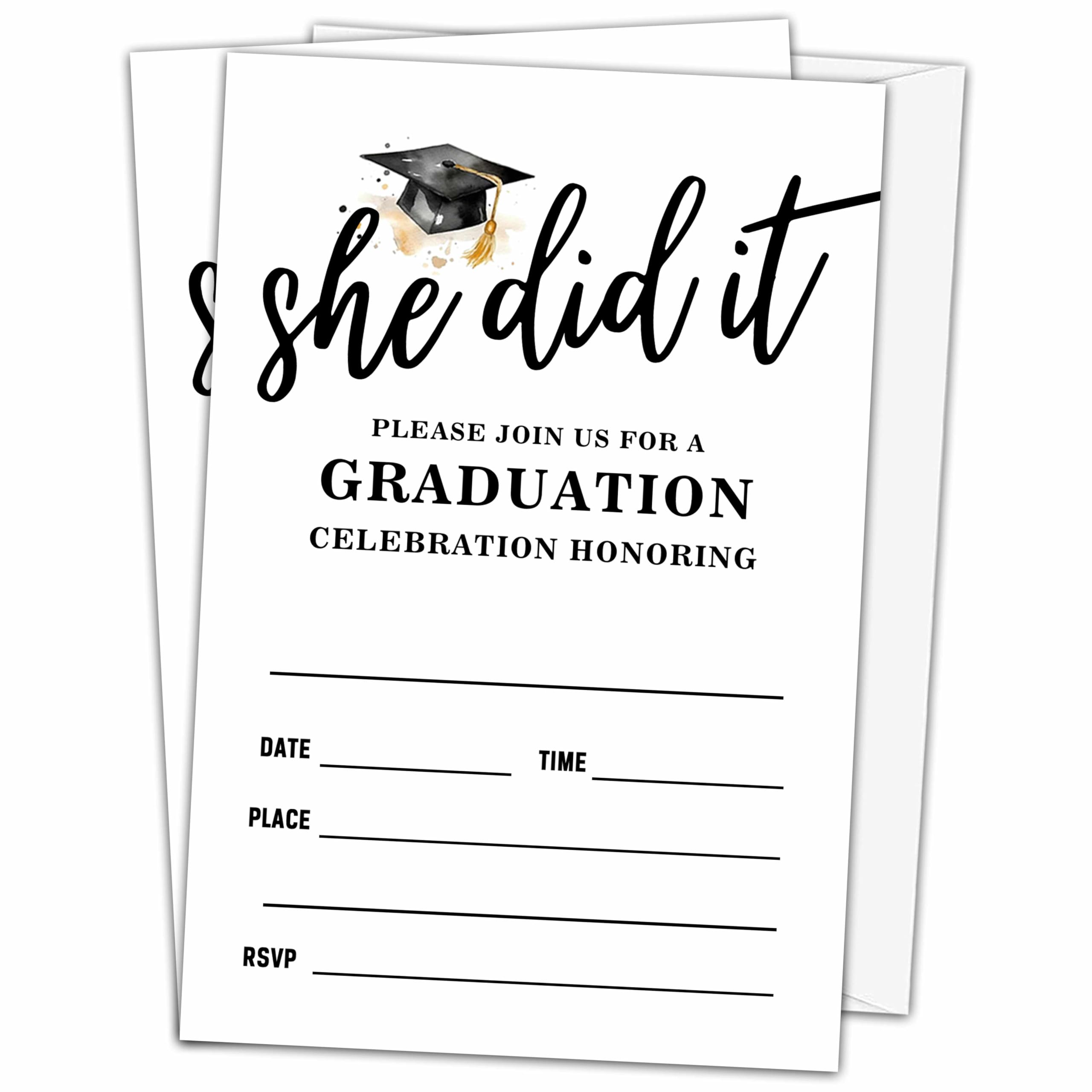 Girl Graduation Announcements Graduation Announcements With Photo