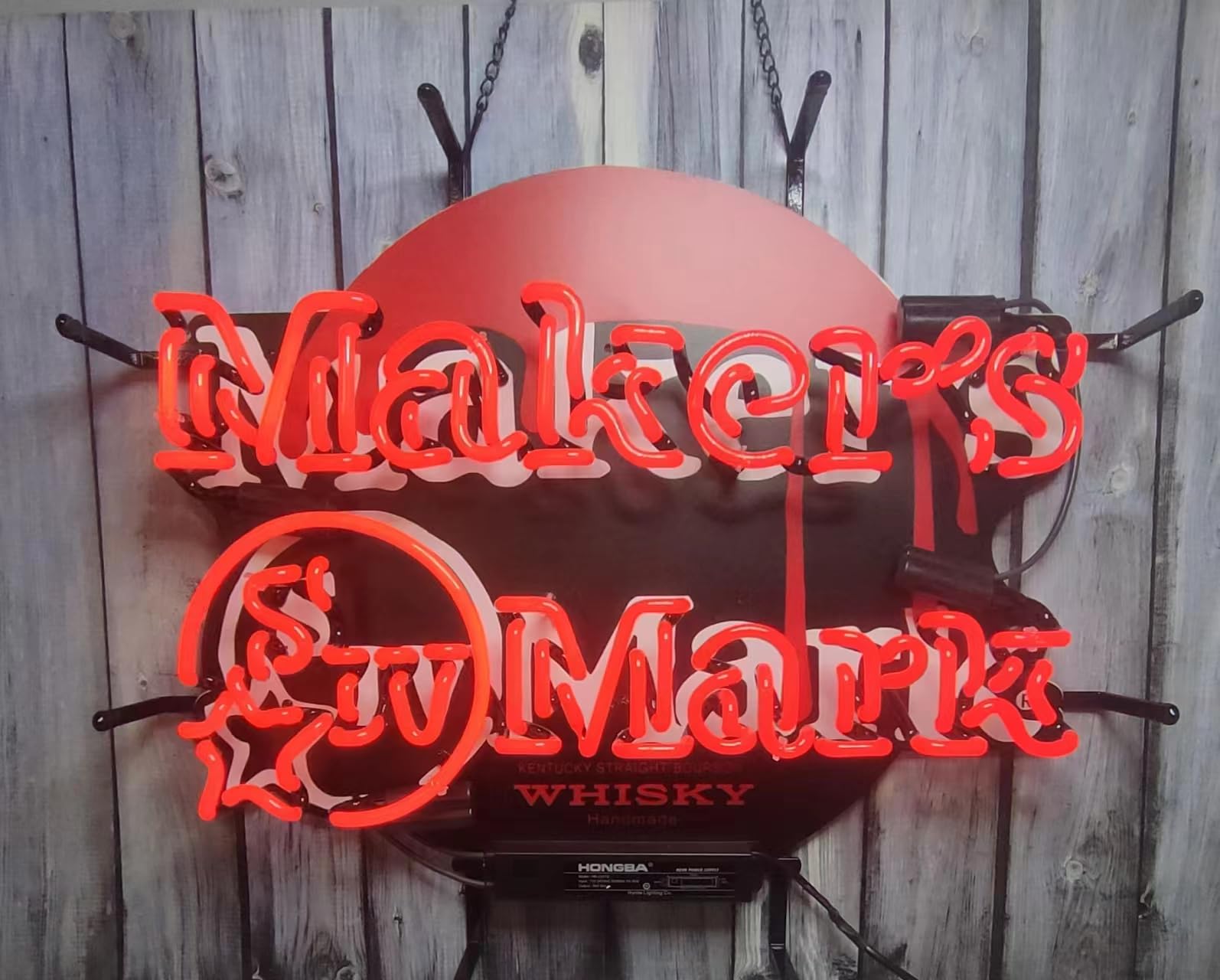 Amazon.com : Neon Signs Beer Bar Bedroom inin Makers Mark Light Sign ...
