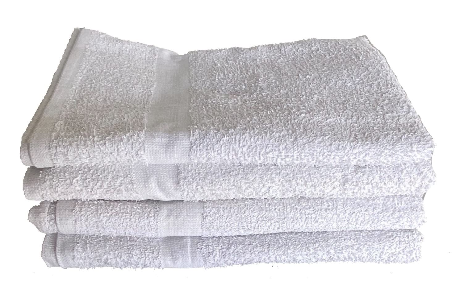 Amazon.com: Towel Supercenter White Bath Towels 100% Cotton Basic ...