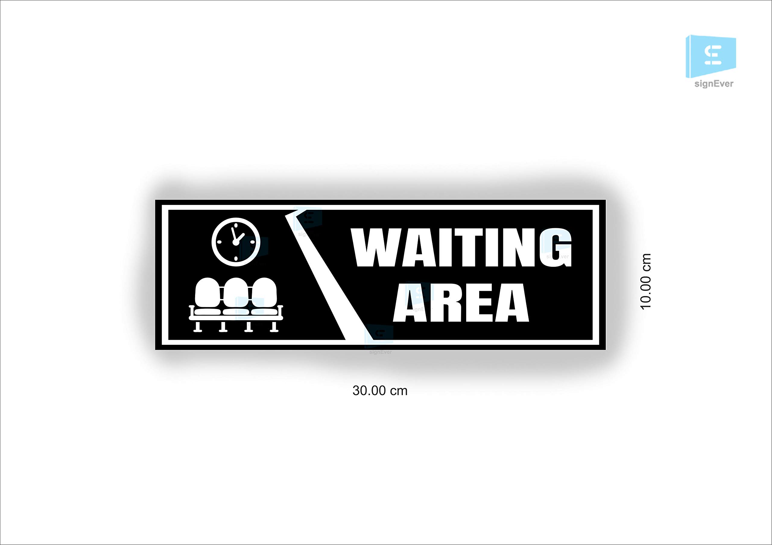 Buy SIGN EVER Waiting Area Sign Boards Office Hospital Bank Clinic ...