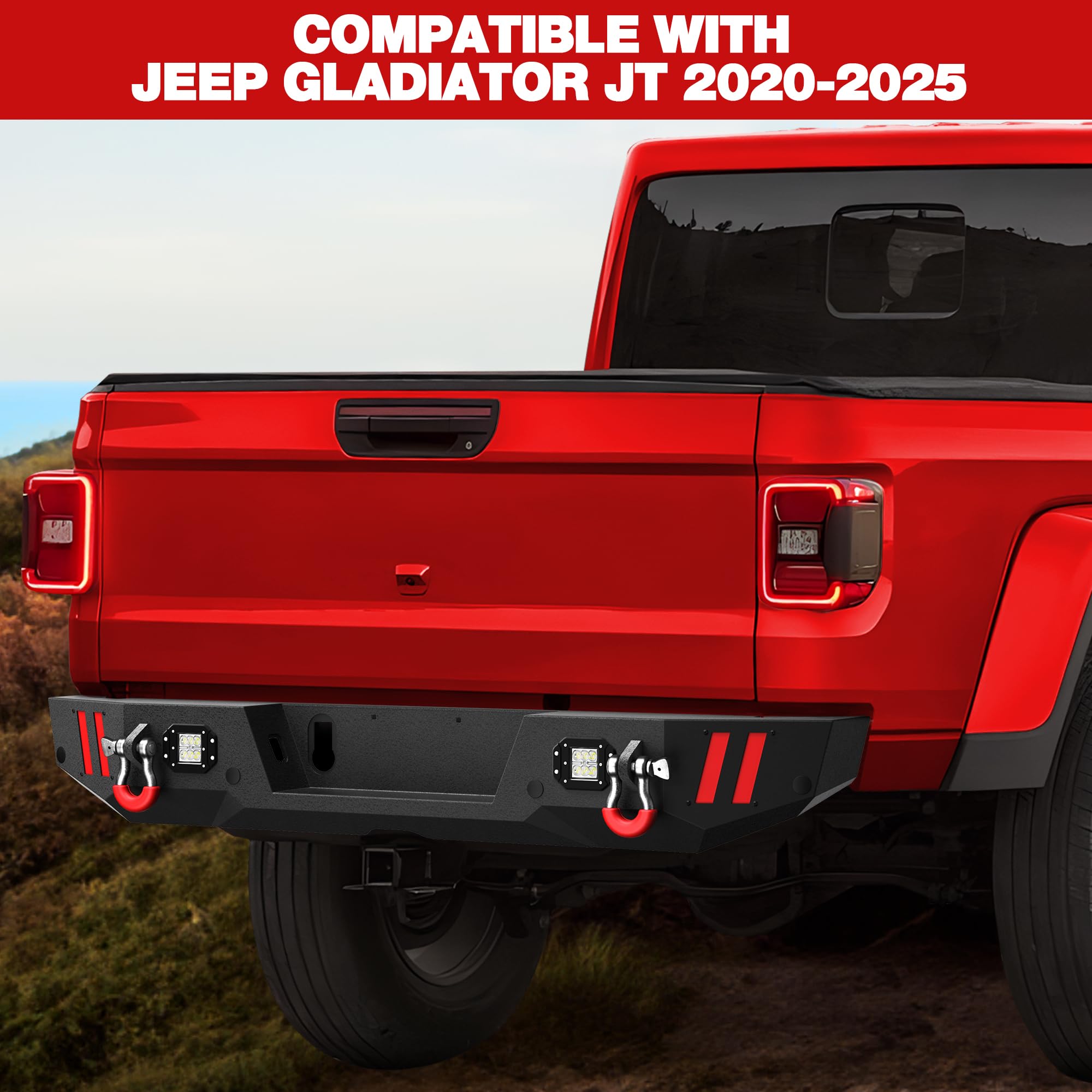 Spare Tire Carrier Nilight Rear Step Bumper Compatible With 2020 2021 ...