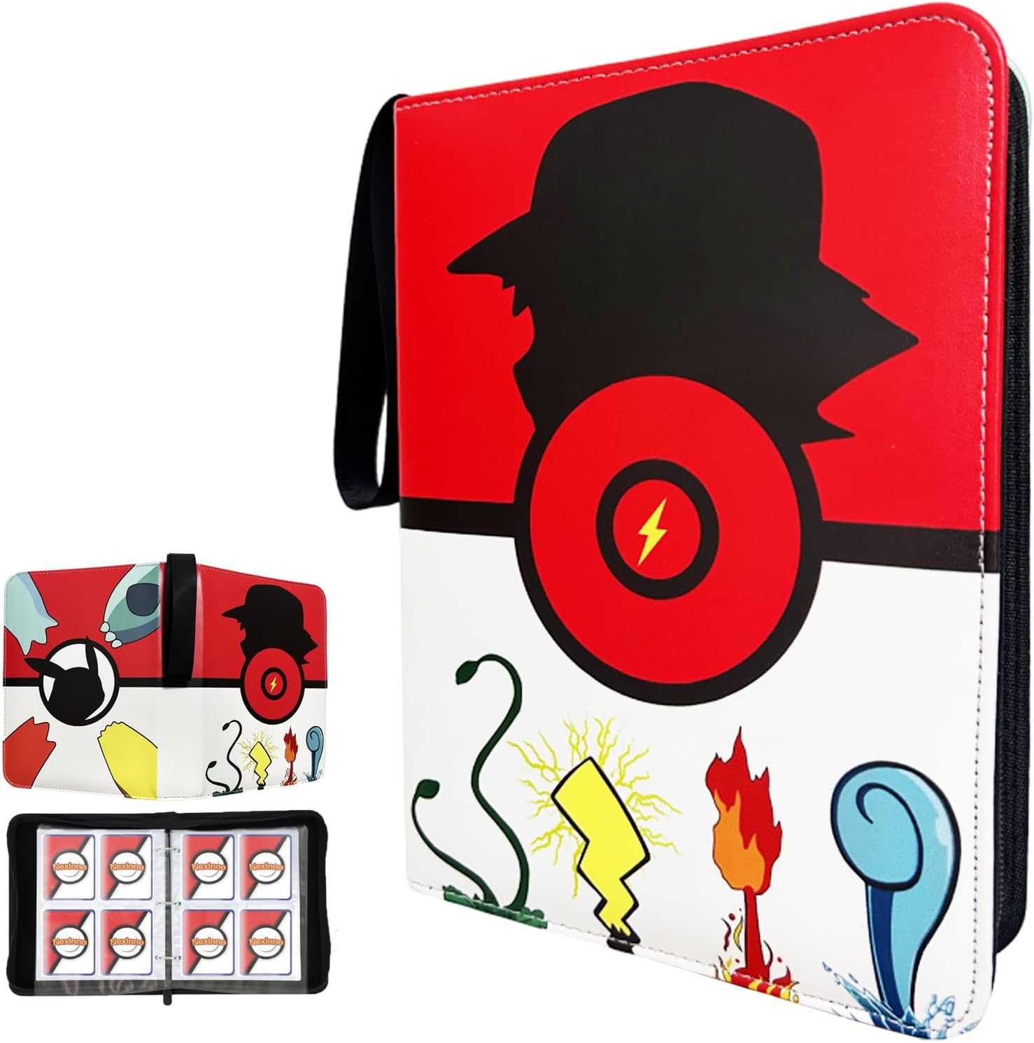Amazon.com: Card Binder 4-Pocket for Pokemon Cards Holder,480 Cards ...