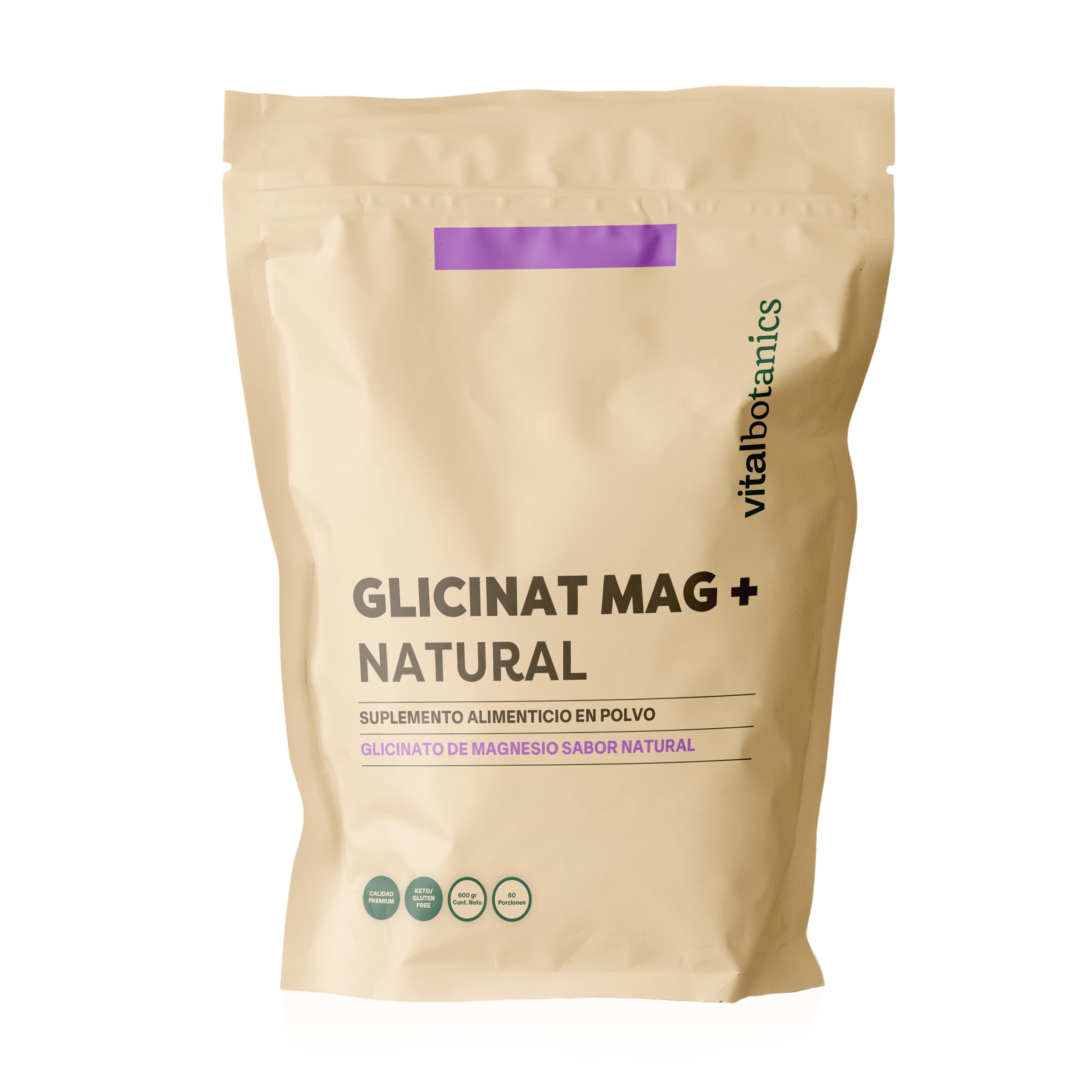 Glicinato de Magnesio en Polvo 600 gramos | Glicinato de Magnesio con ...
