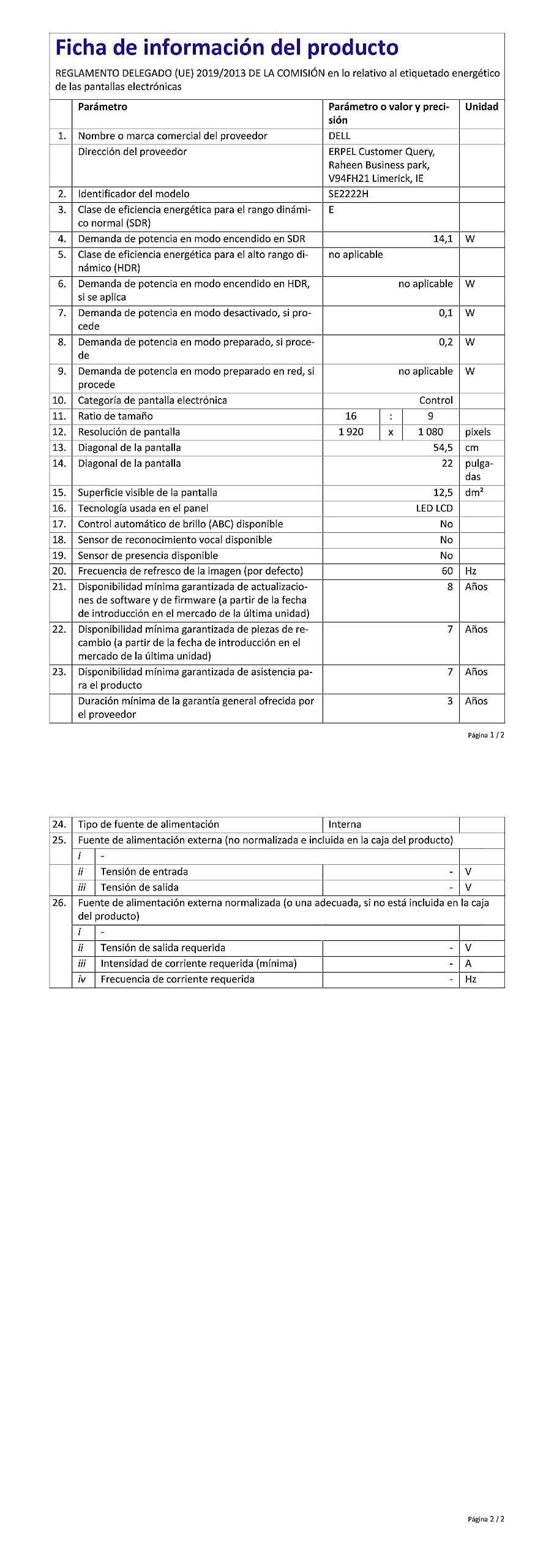 Monitor PC, Prechen 19 Pulgadas Gaming Monitor 1440x900 con Interfaz ...