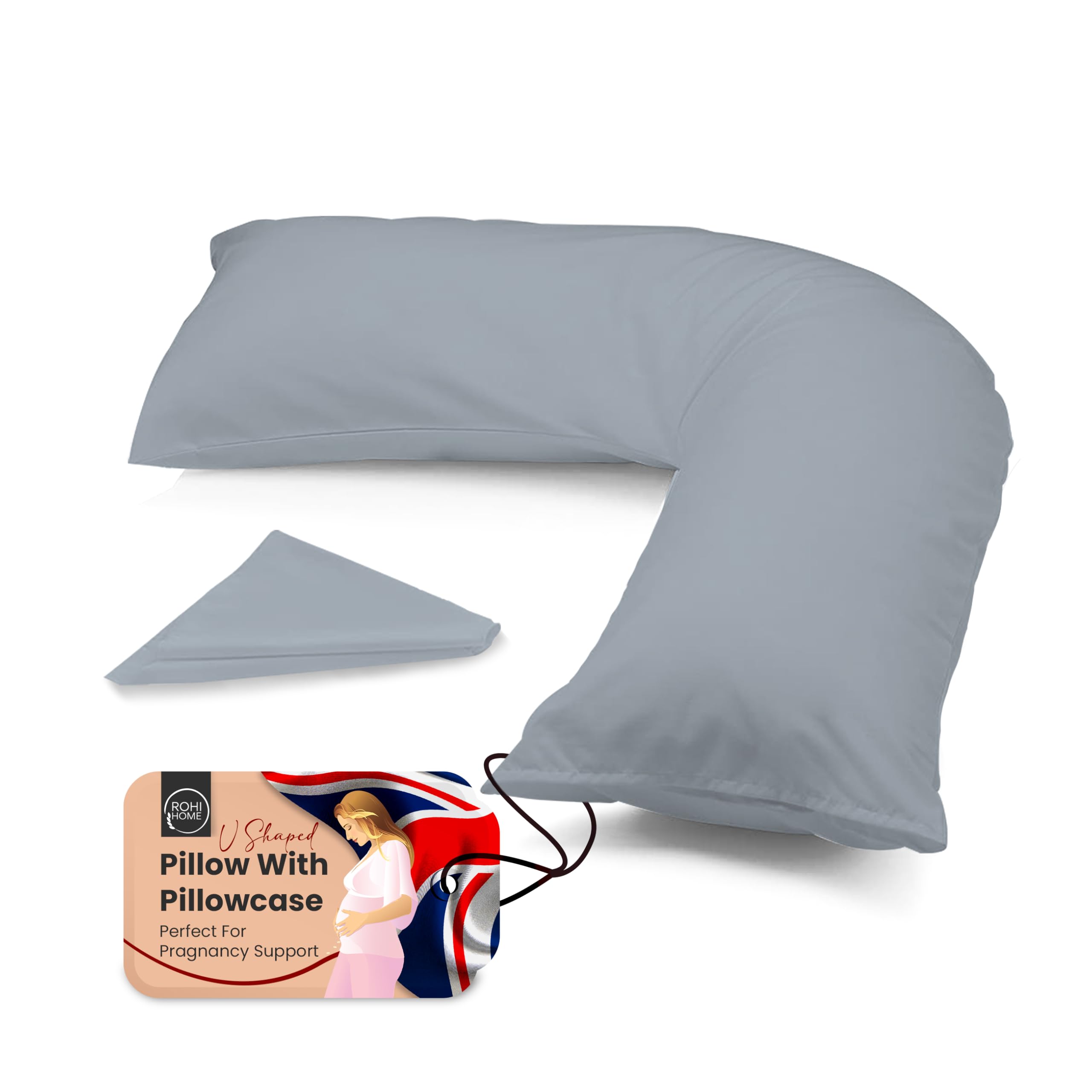 Rohi Orthopaedic V Pillow with Pillowcase – Anti Allergy Triangle ...