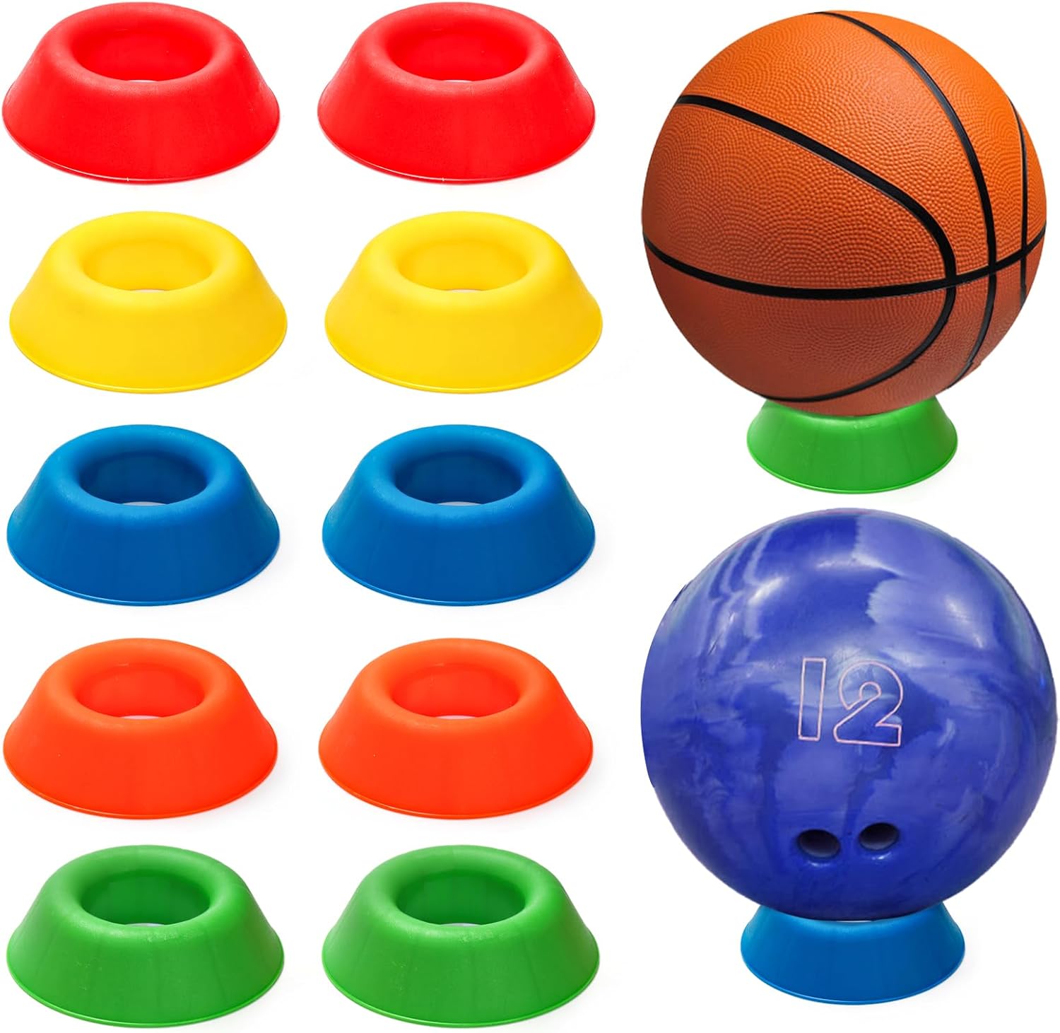 Amazon.com: Jucoan 10 Pack Bowling Ball Cup, Heavy Duty Plastic Bowling ...