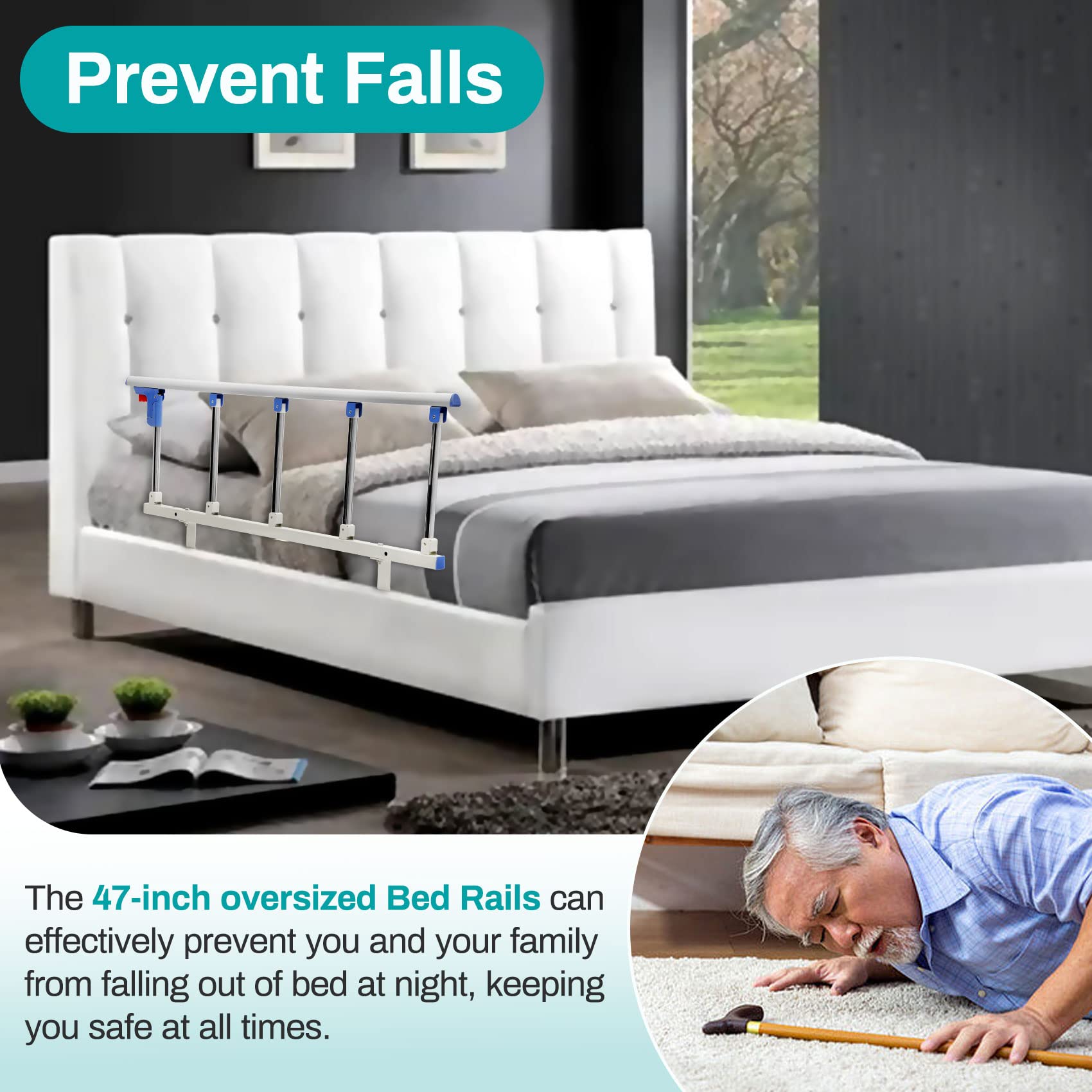 Bed Rails for Elderly Adults,Bed Side Rails for Seniors Elderly Adults ...