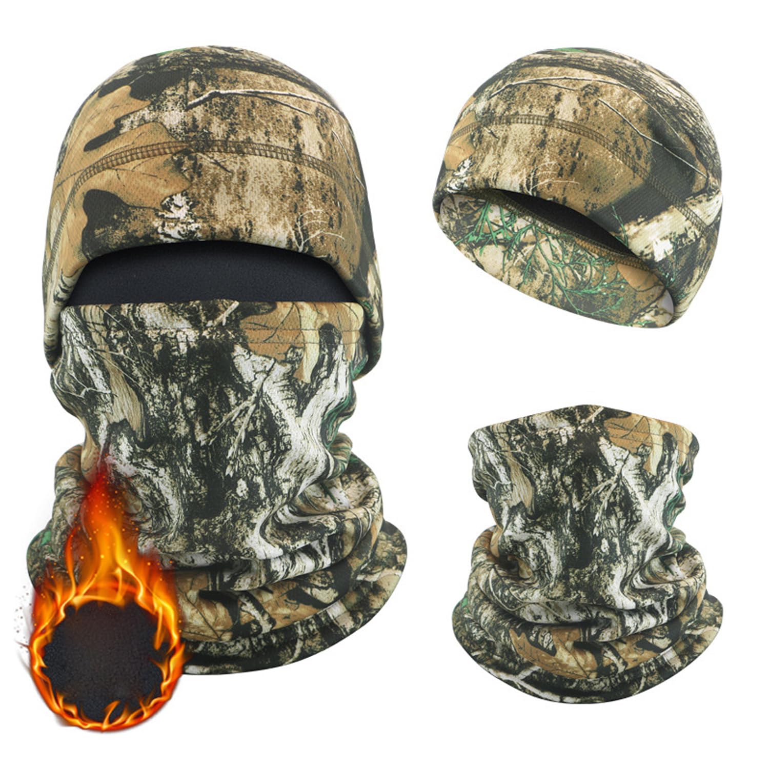Autumn and Winter Warm Balaclava Headset Mask, Hunting, Camouflage ...