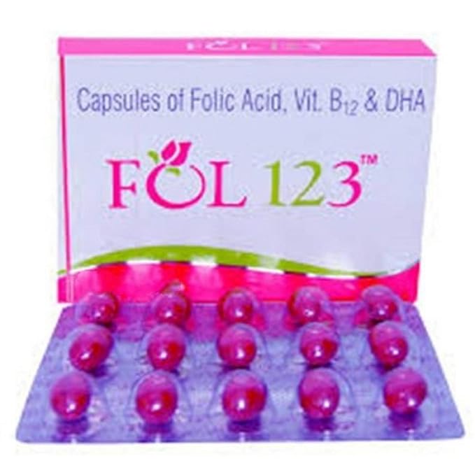 FOL 123- Strip of 15 Capsules : Amazon.in: Health & Personal Care
