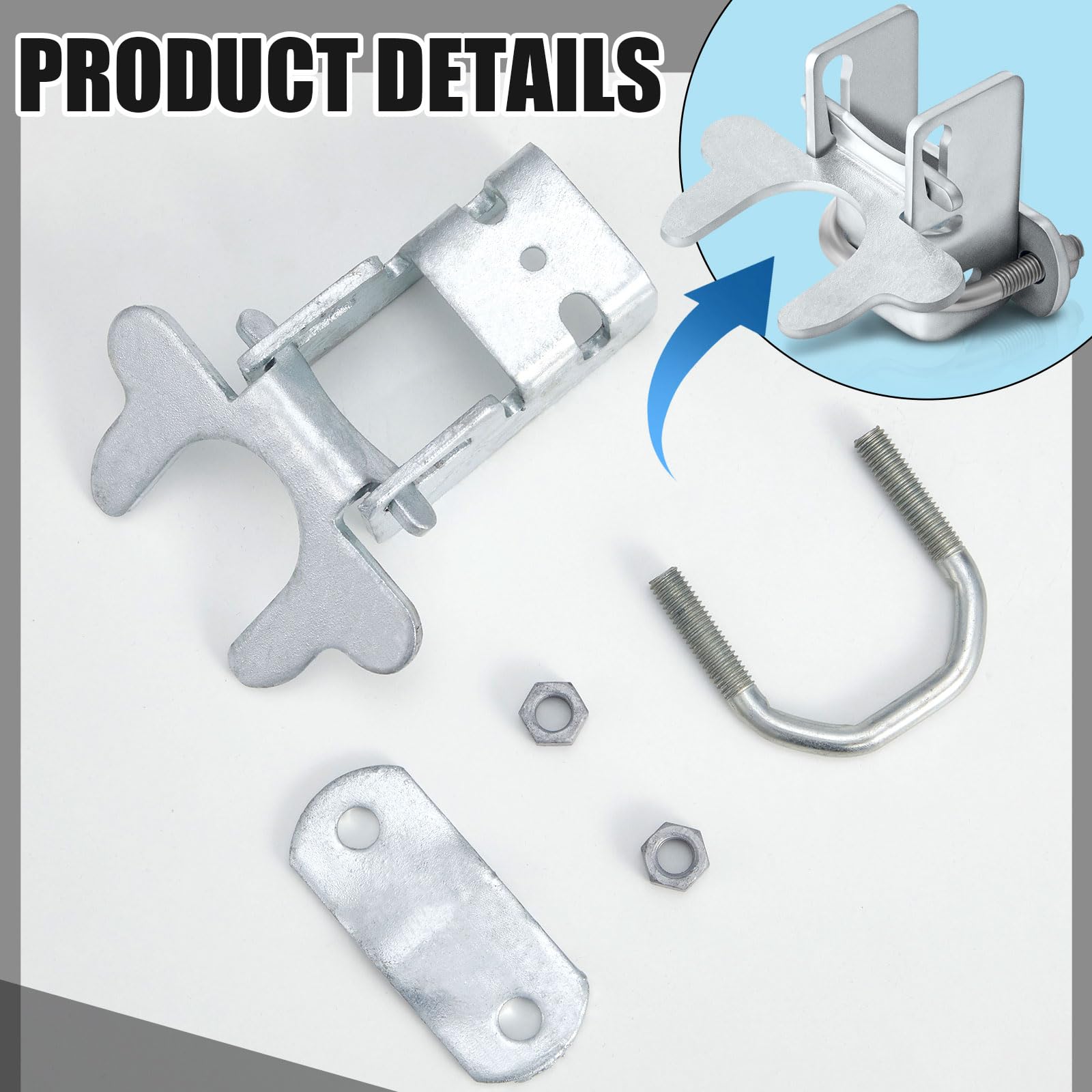 Snapklik.com : Lothee 2 Pcs 1-3/8" Kennel Gate Butterfly Latch ...