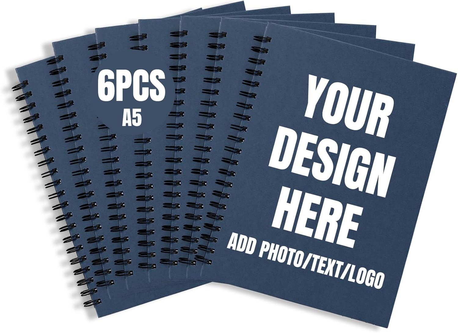 Amazon.com : Wyownfy Customizable Spiral Notebook, Customize Your Text ...