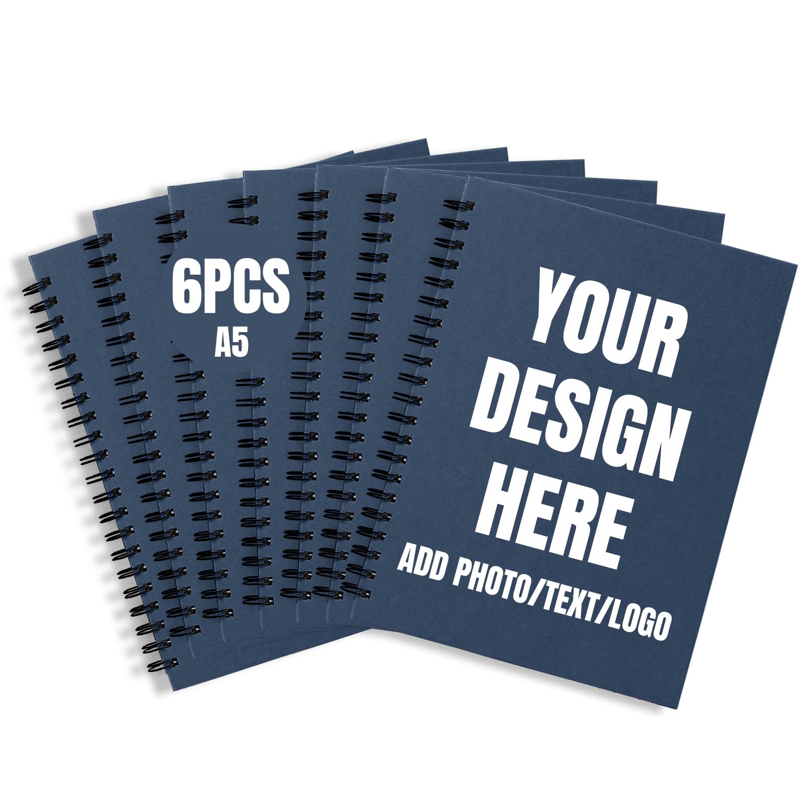 Amazon.com : Wyownfy Customizable Spiral Notebook, Customize Your Text ...