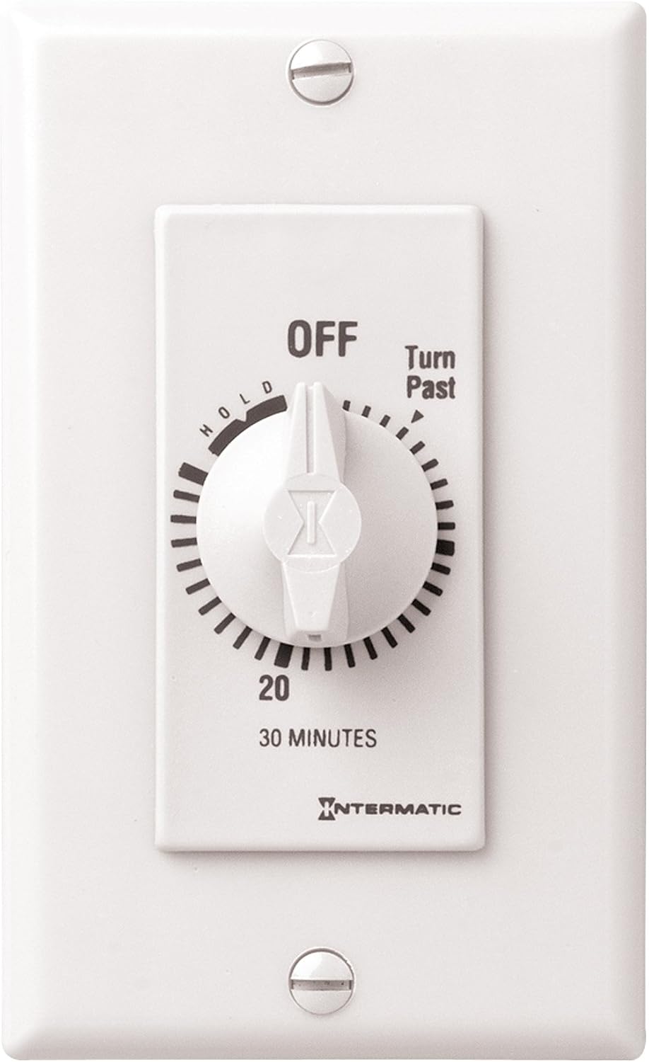 Intermatic FD30MHW 30-Minute Spring-Loaded Wall Timer for Lights and ...