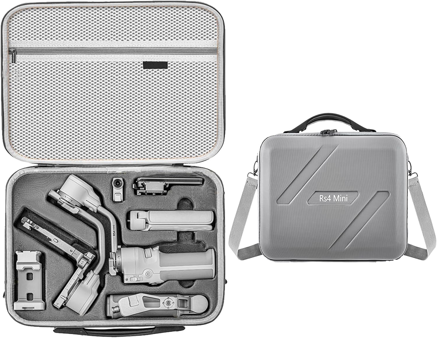 RS 4 Mini Carrying Case for DJI RS 4 Mini, Portable Storage Travel Bag ...