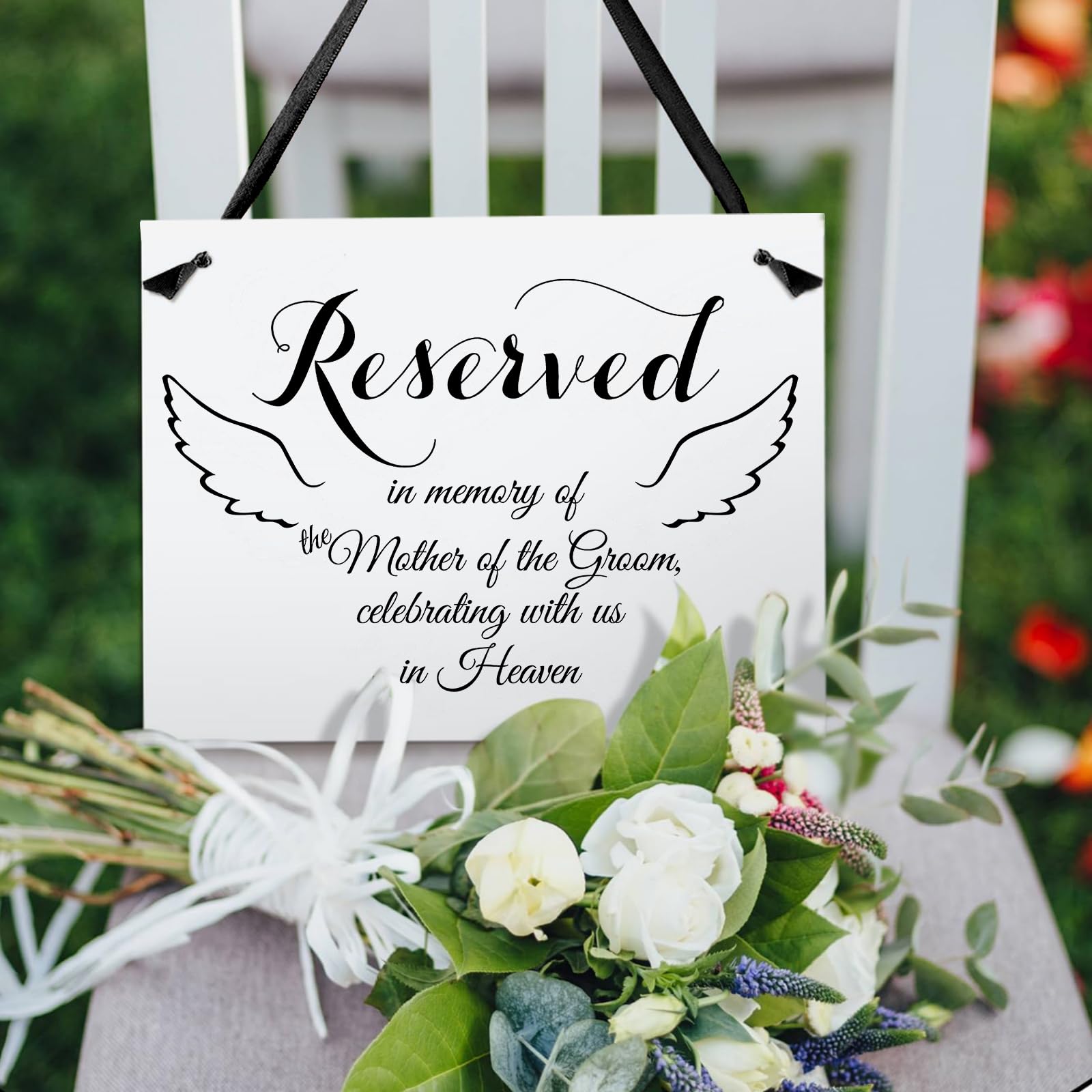 Memorial Signs For Wedding Personalised In Loving Memory White Acrylic