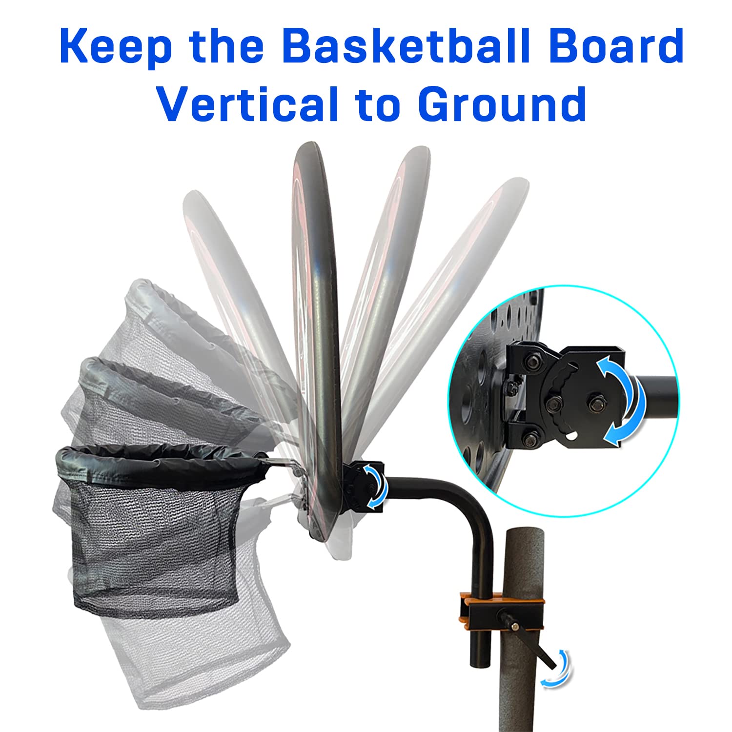 Snapklik.com : Trampoline Basketball Hoop, Fits Straight And Curved ...