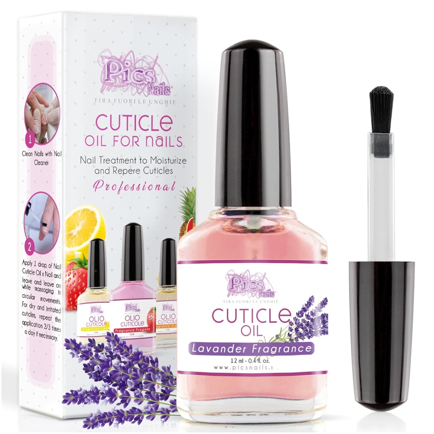 Amazon.com: Pics Nails Professional Cuticle Oil - Lavender Cuticle ...
